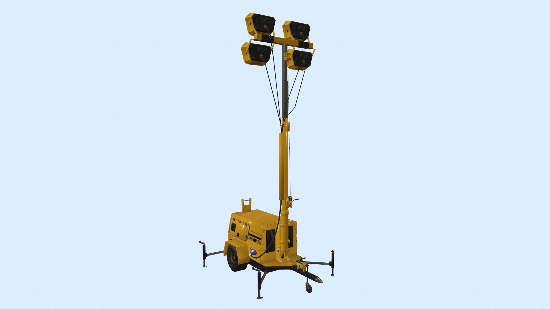 3D Model Light Tower Generator - TurboSquid 1466293