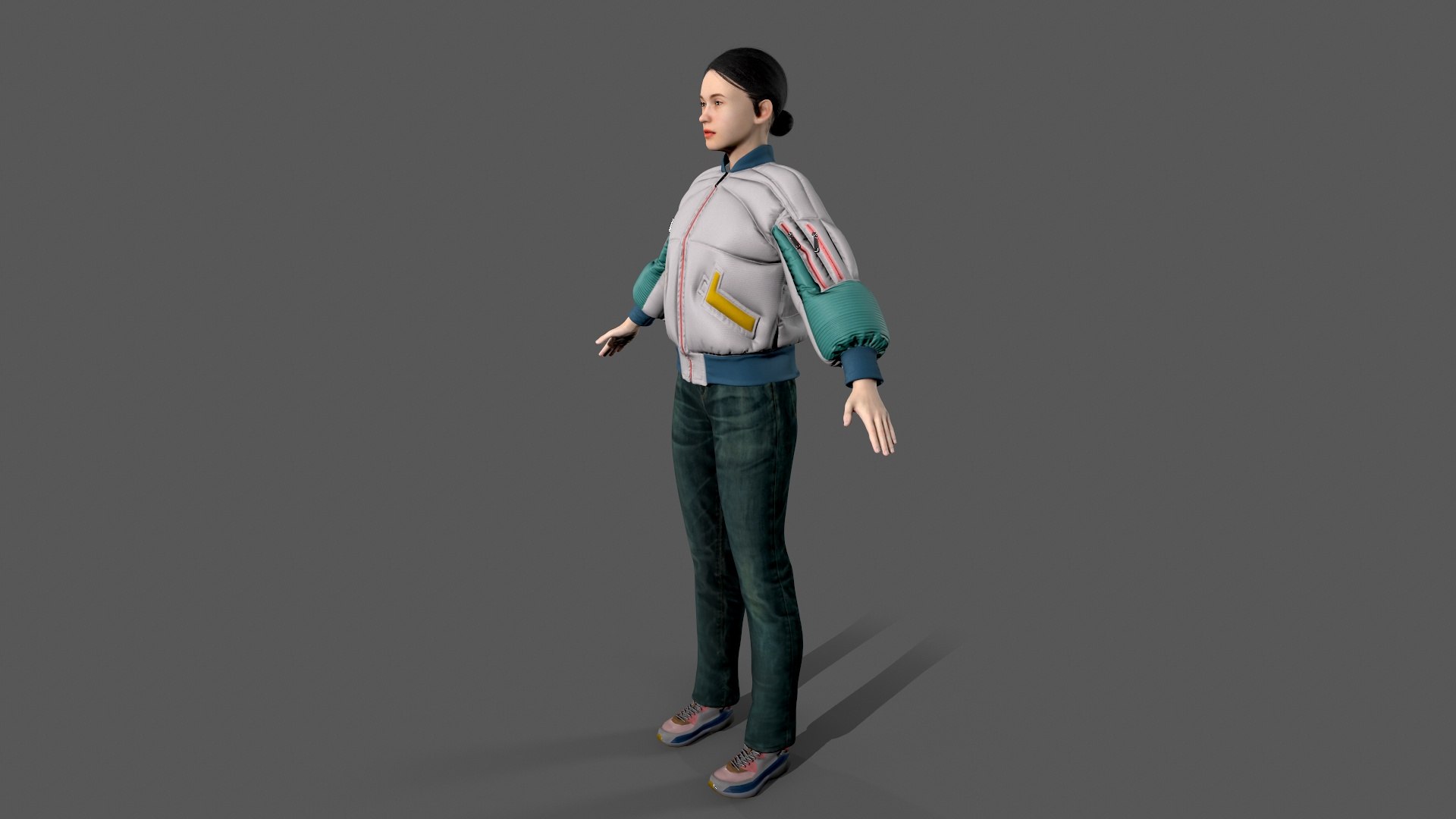 Woman Character 3d Model Turbosquid 2218847