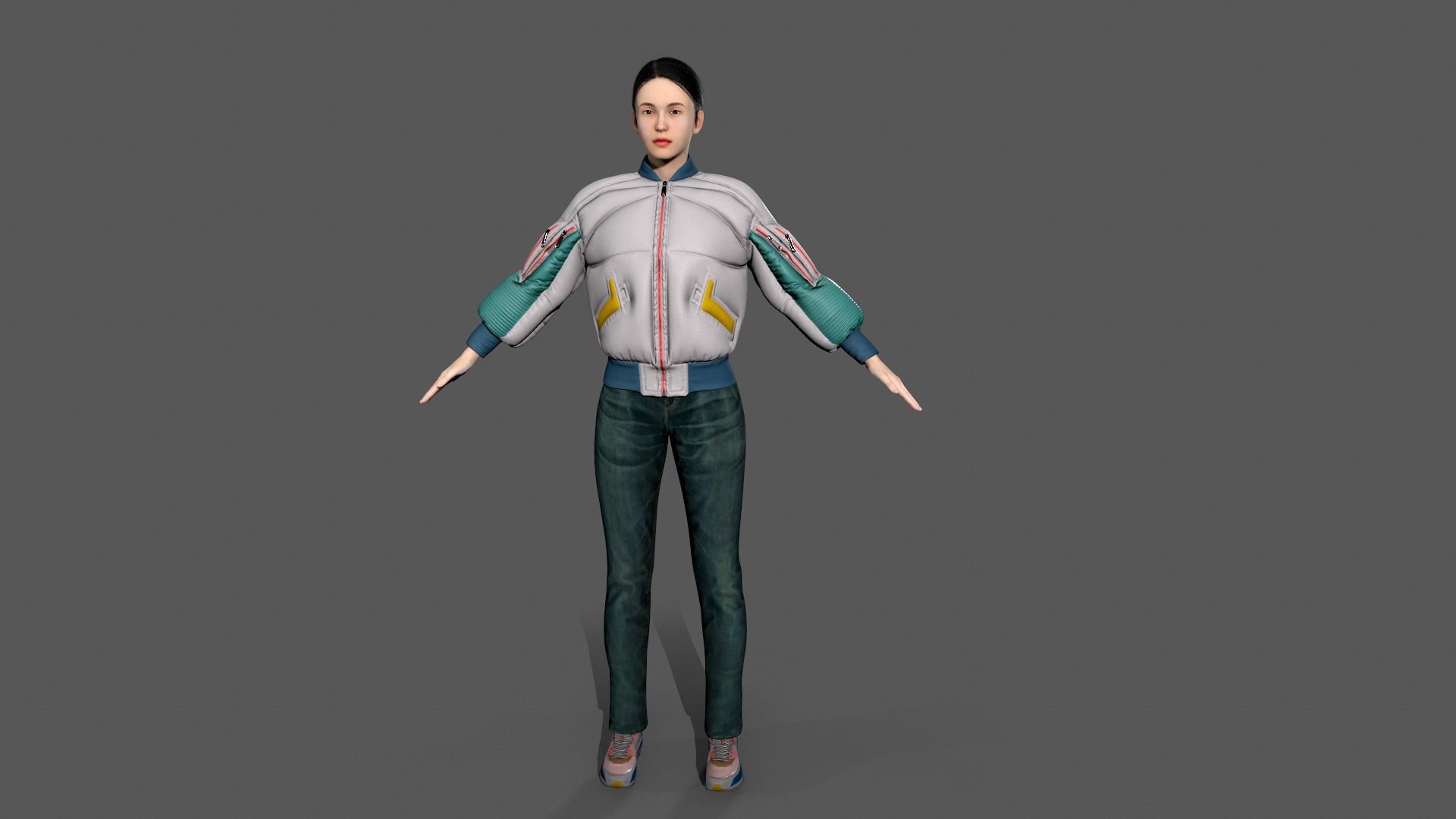 Woman Character 3d Model Turbosquid 2218847