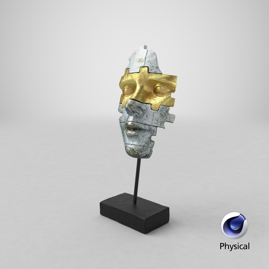 Face Mask Statue 01 3D Model - TurboSquid 1513081