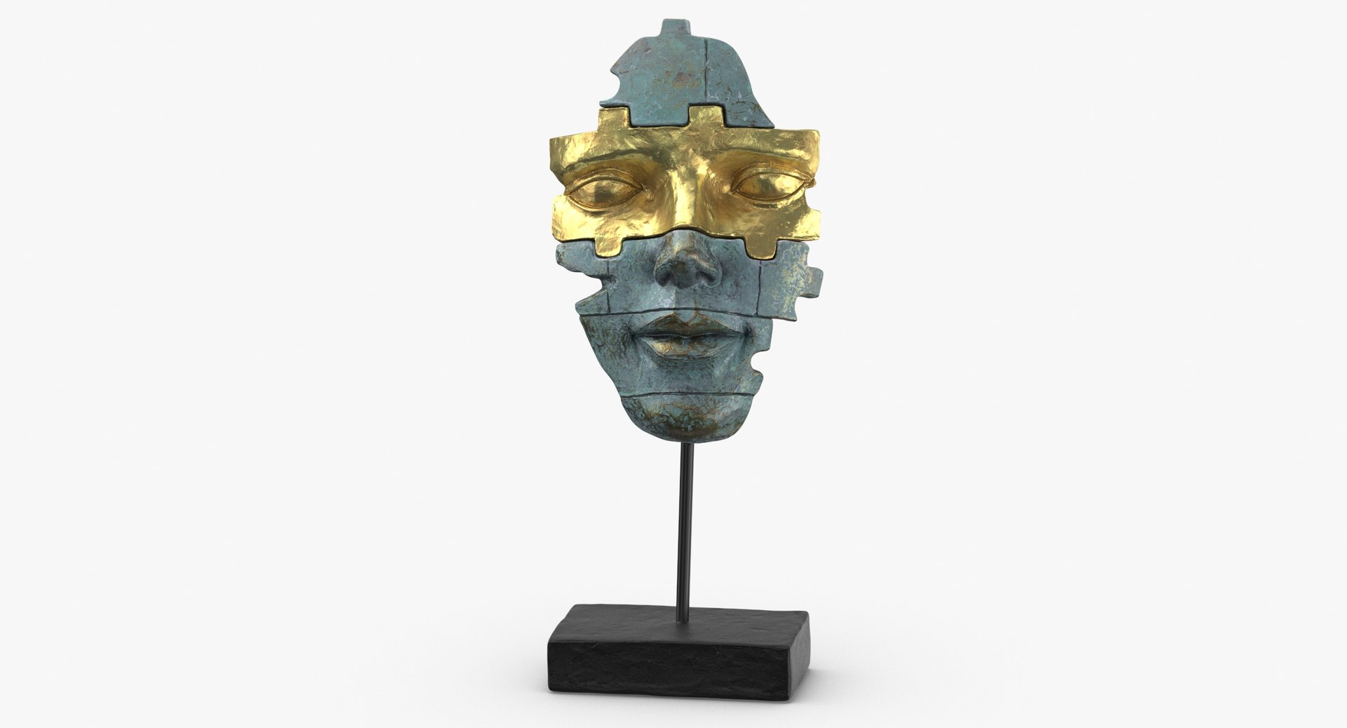 Face Mask Statue 01 3D Model - TurboSquid 1513081