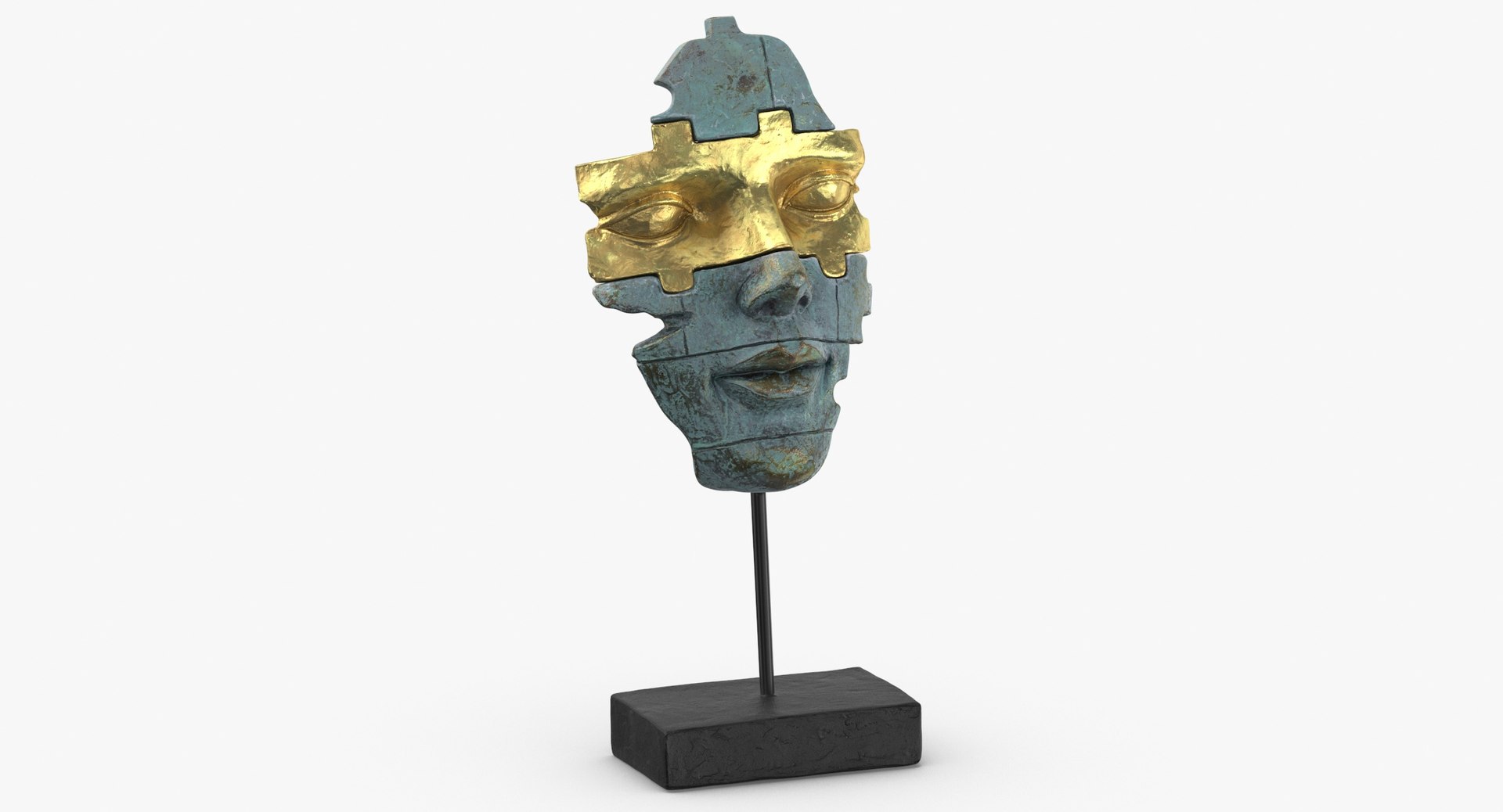 Face mask statue 01 3D model - TurboSquid 1513081