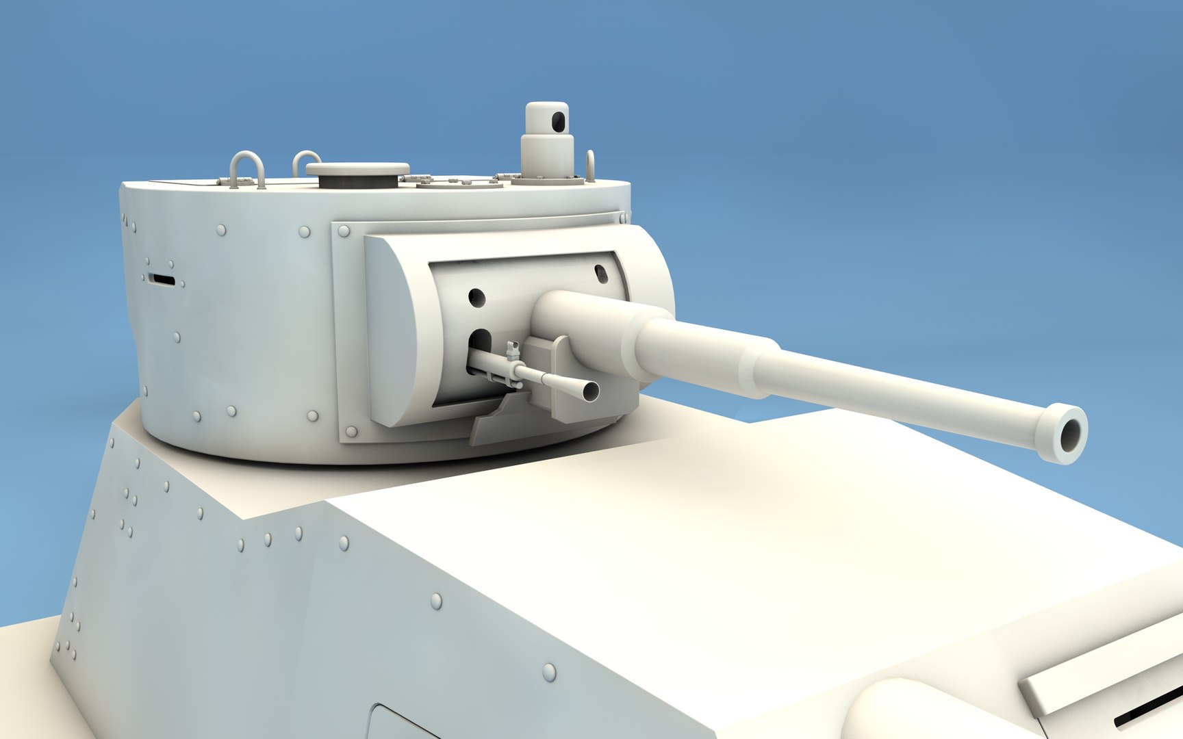 Ww2 Aac-1937 Armored Car 3d Model