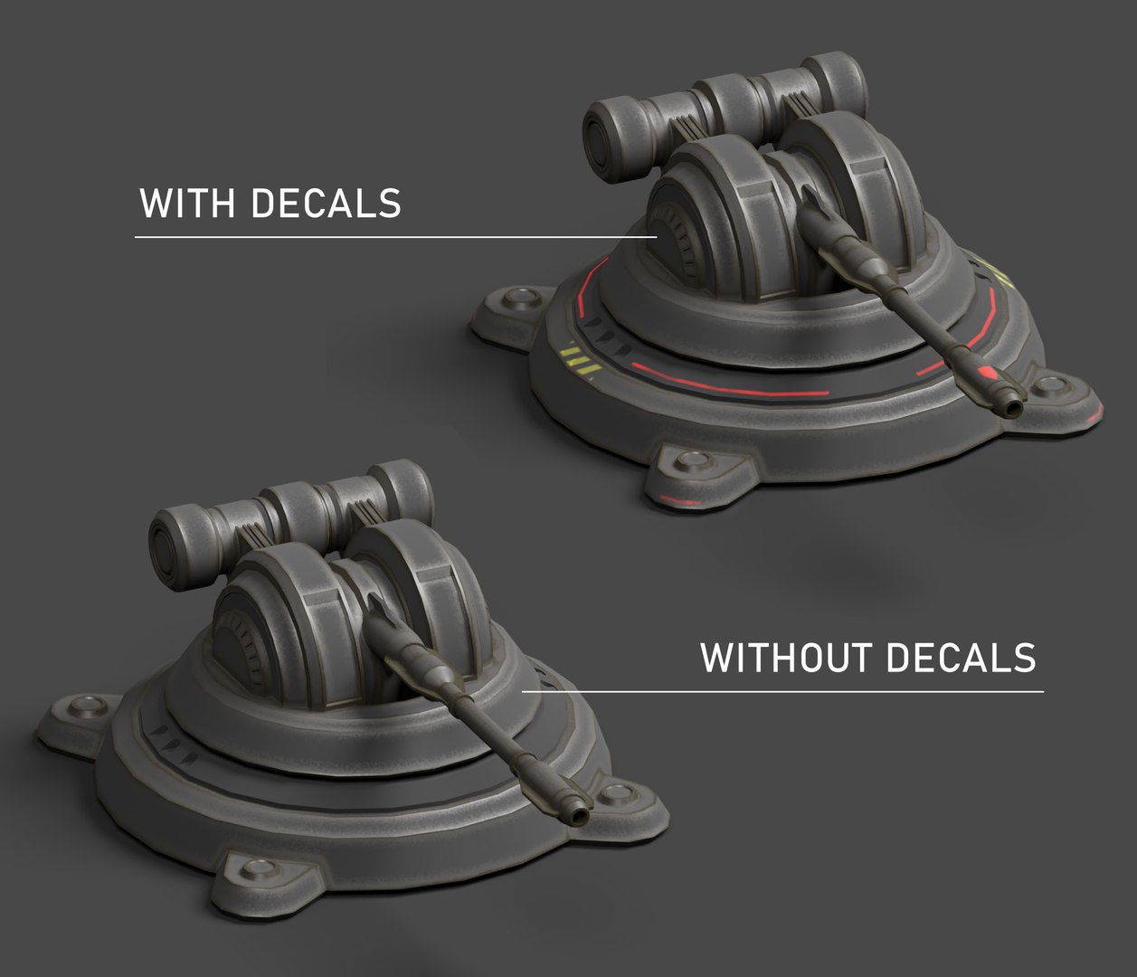 Turret Pack 3D - TurboSquid 1770811
