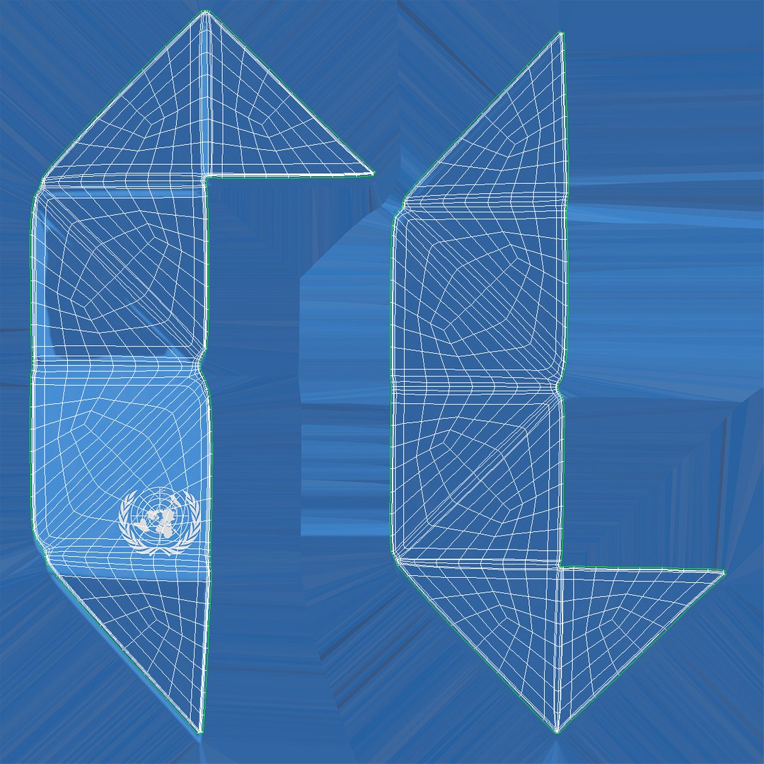 3D flag folded triangle - TurboSquid 1573464