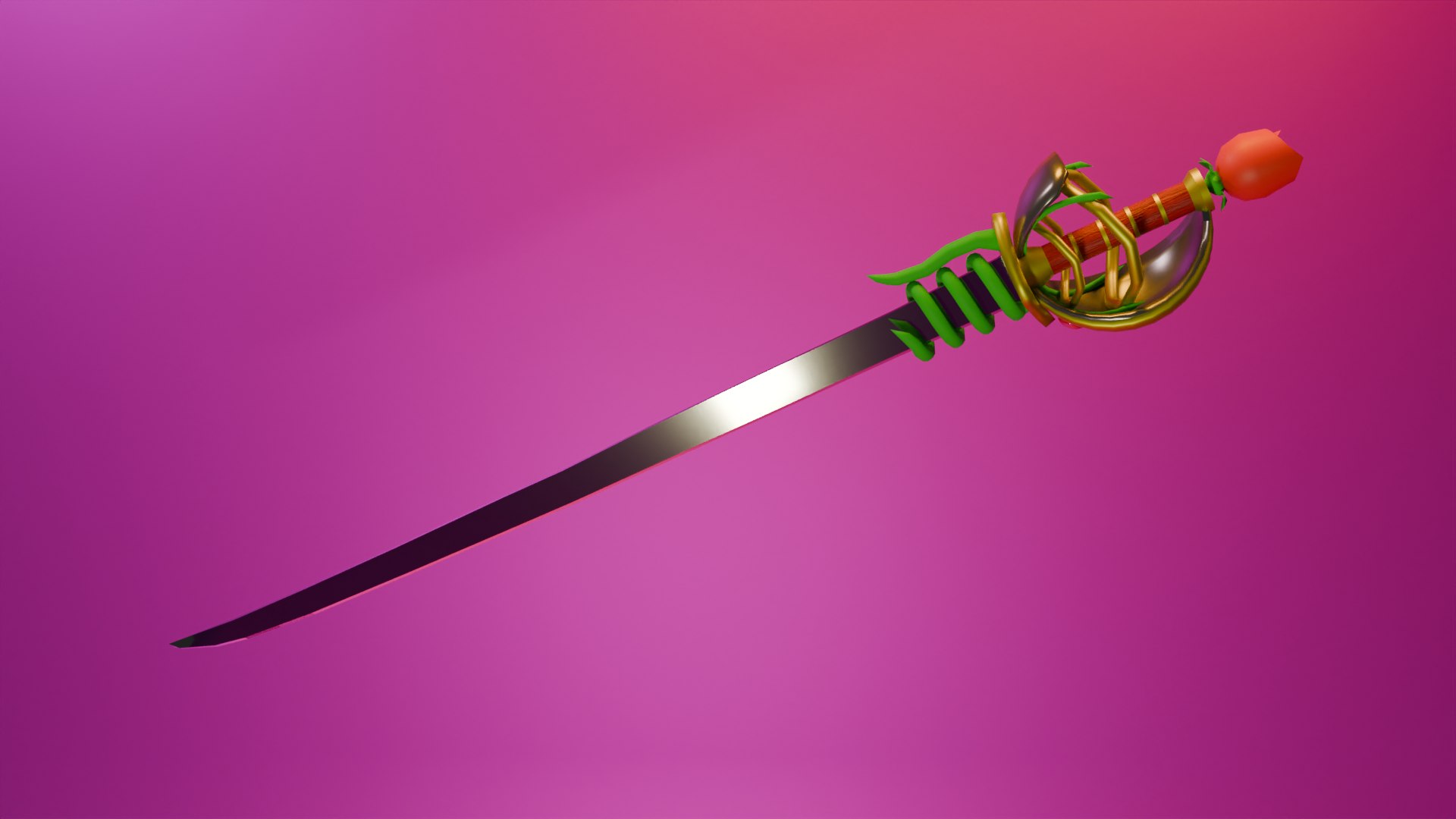 Rose Sword Fantasy 3D - TurboSquid 2236459