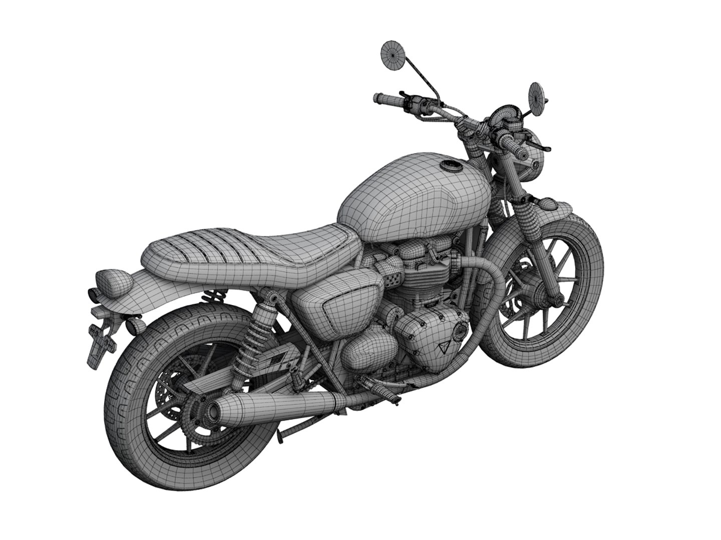 3d Model Triumph Street Twin 2016