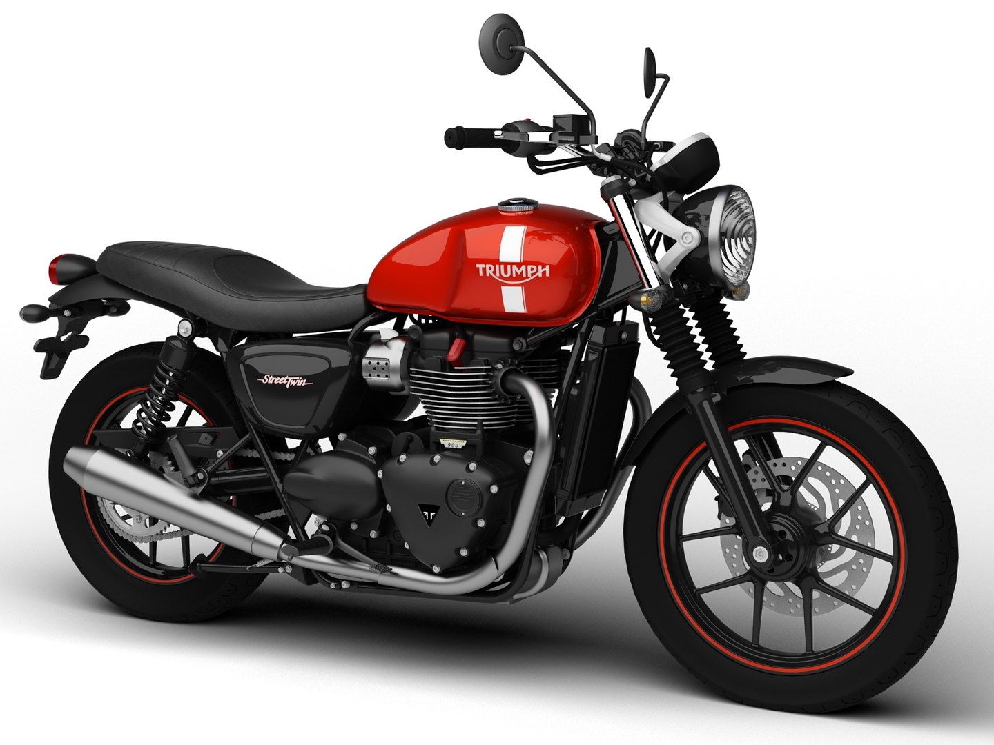 3d Model Triumph Street Twin 2016