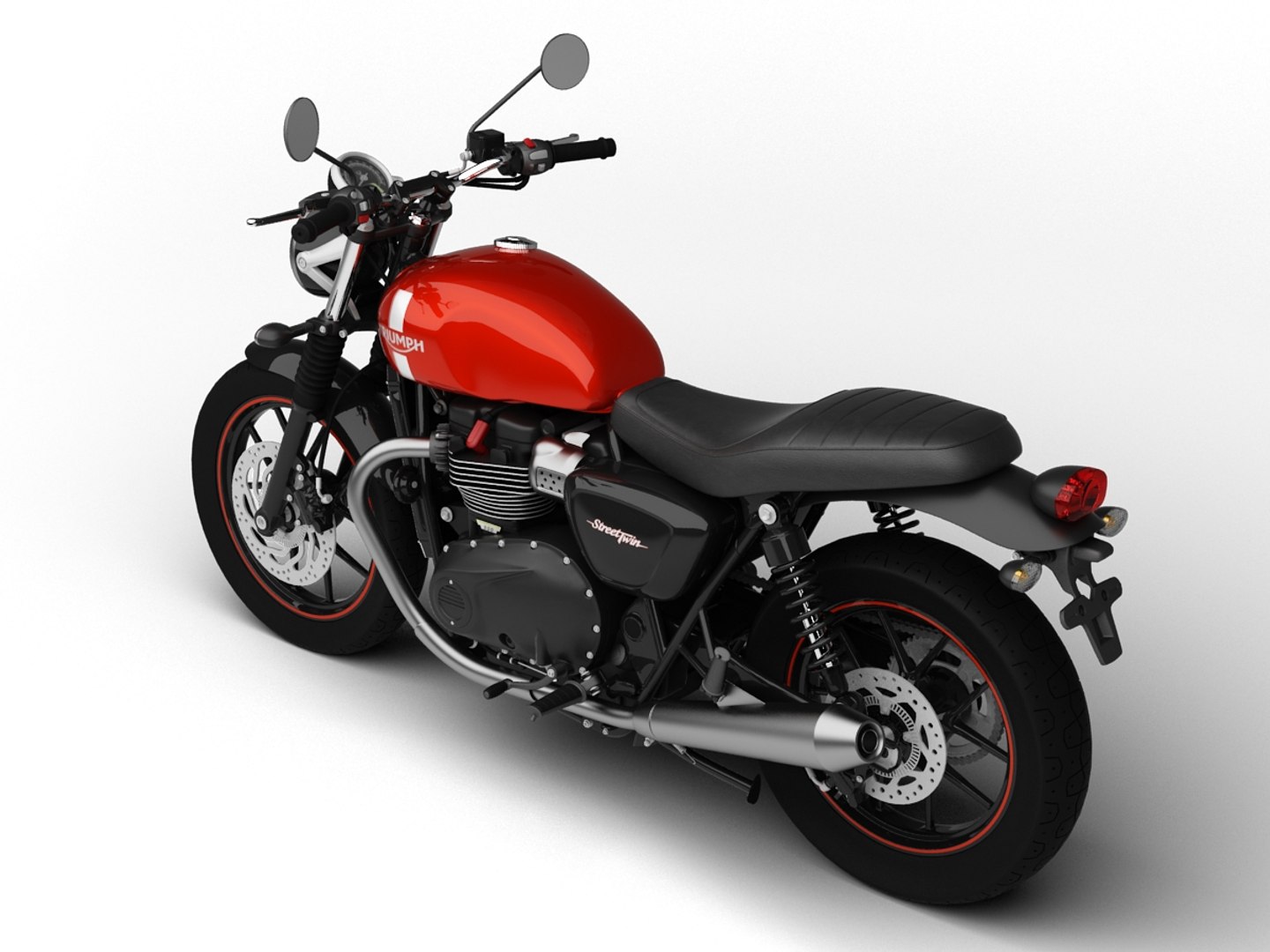 3d Model Triumph Street Twin 2016