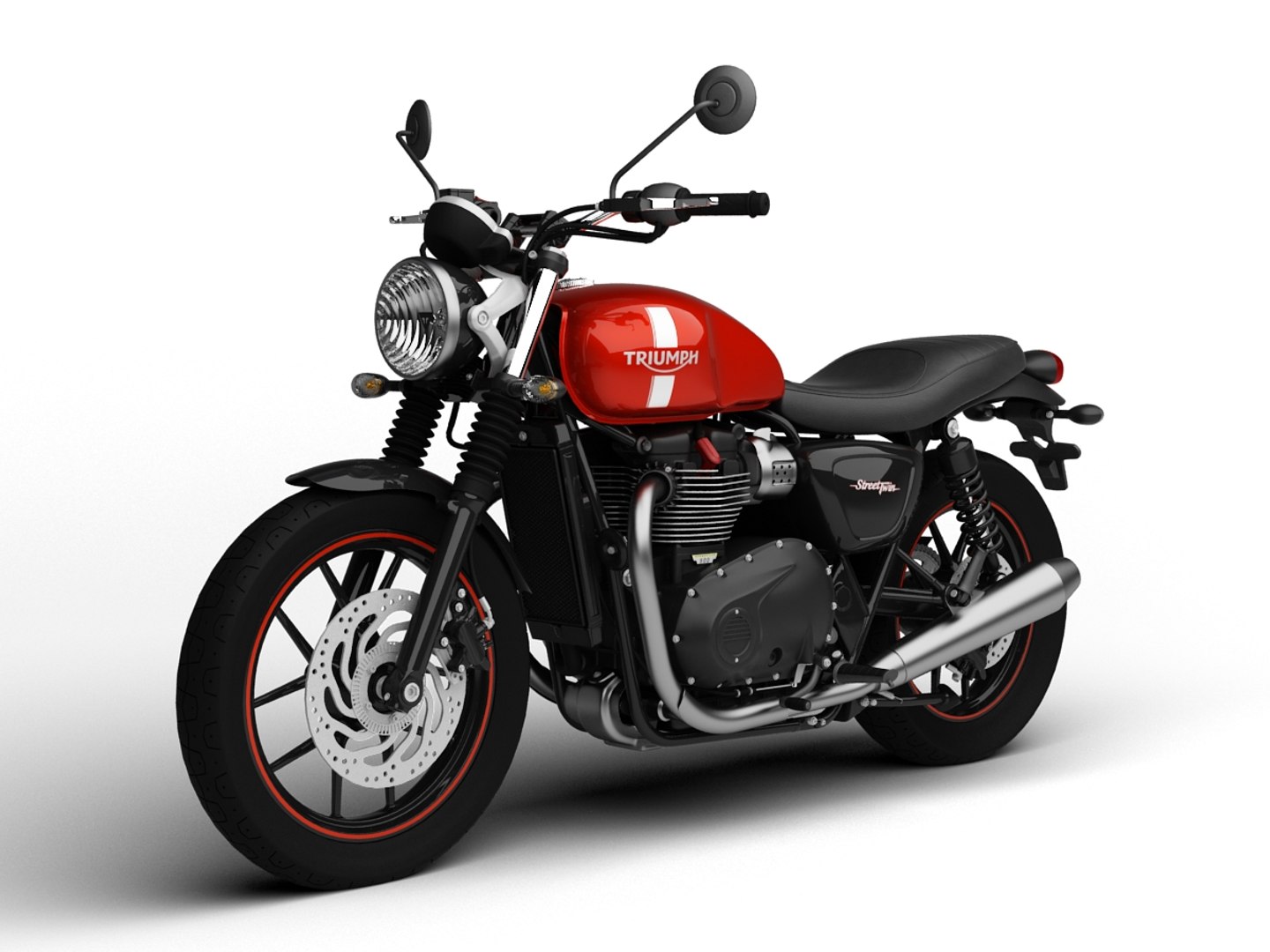 3d Model Triumph Street Twin 2016