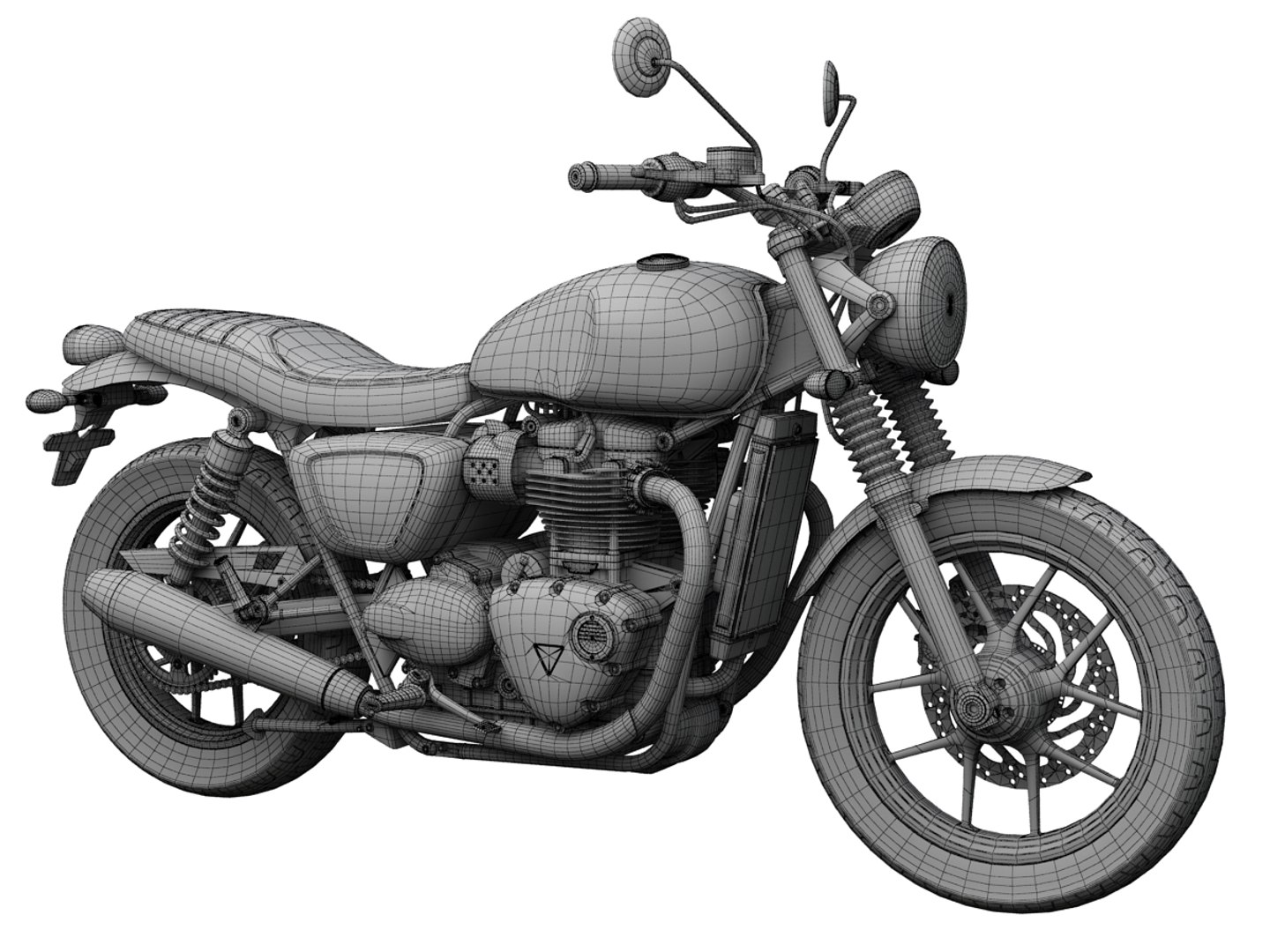 3d Model Triumph Street Twin 2016