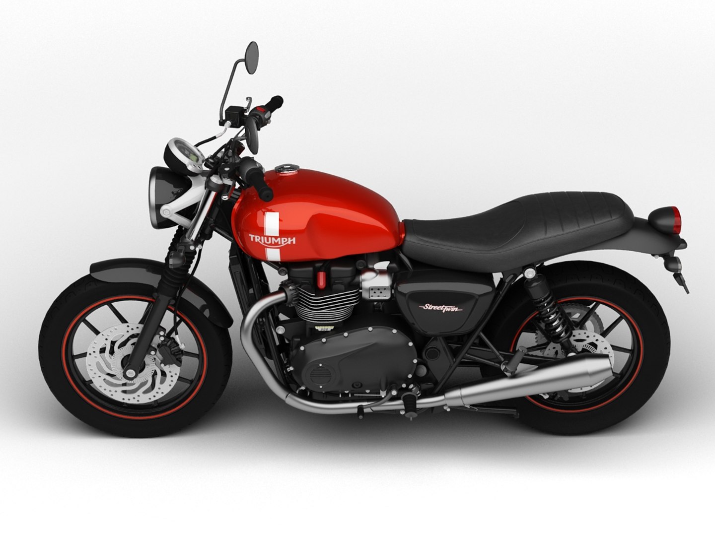 3d Model Triumph Street Twin 2016