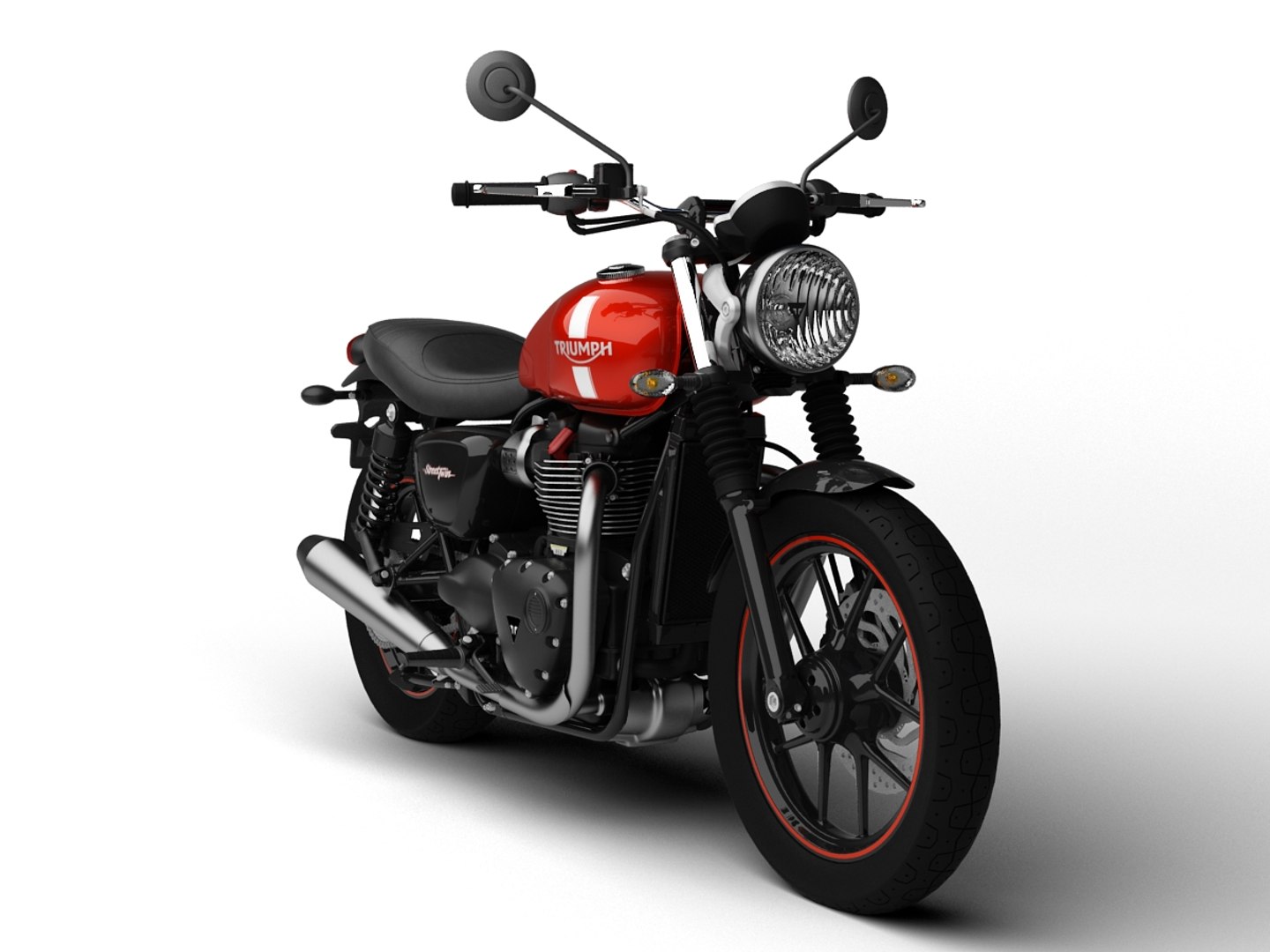 3d Model Triumph Street Twin 2016