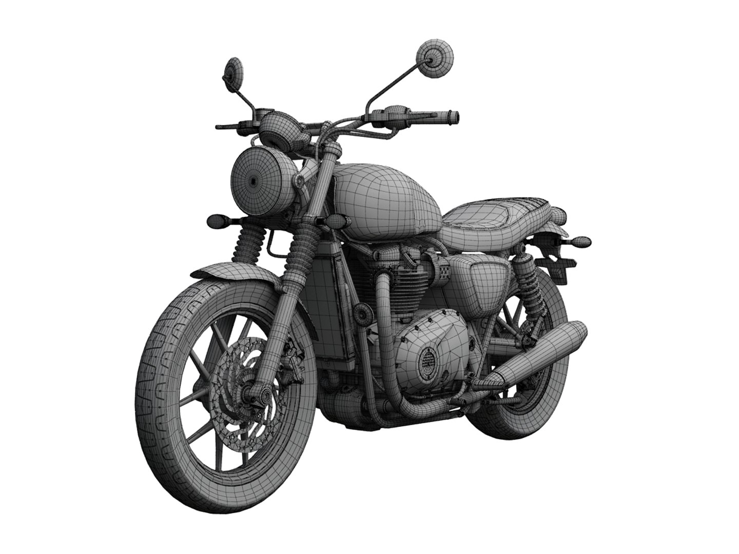 3d Model Triumph Street Twin 2016