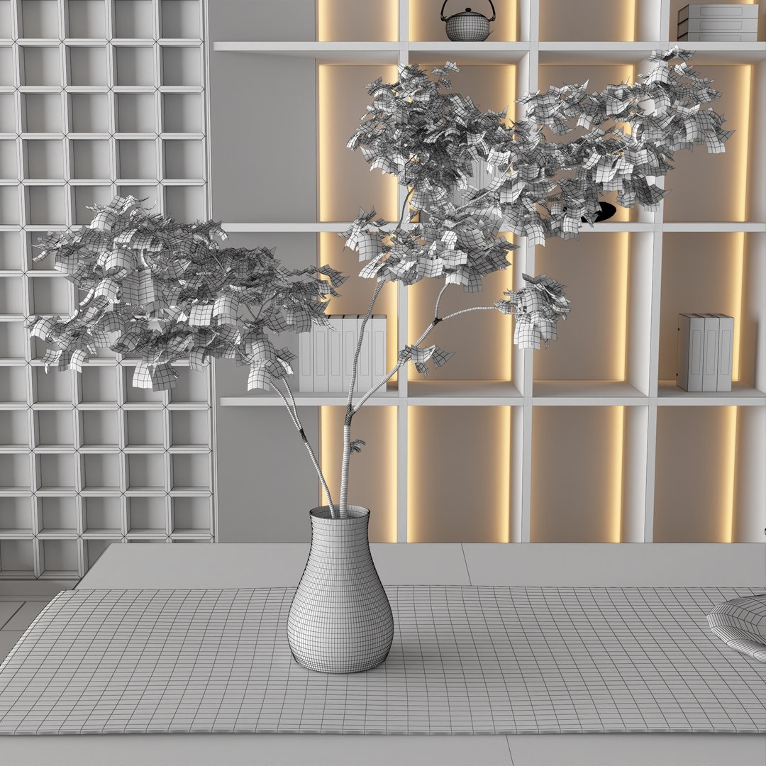 Chinese-style tea room 3D model Interior design style 3D model - TurboSquid 2167405