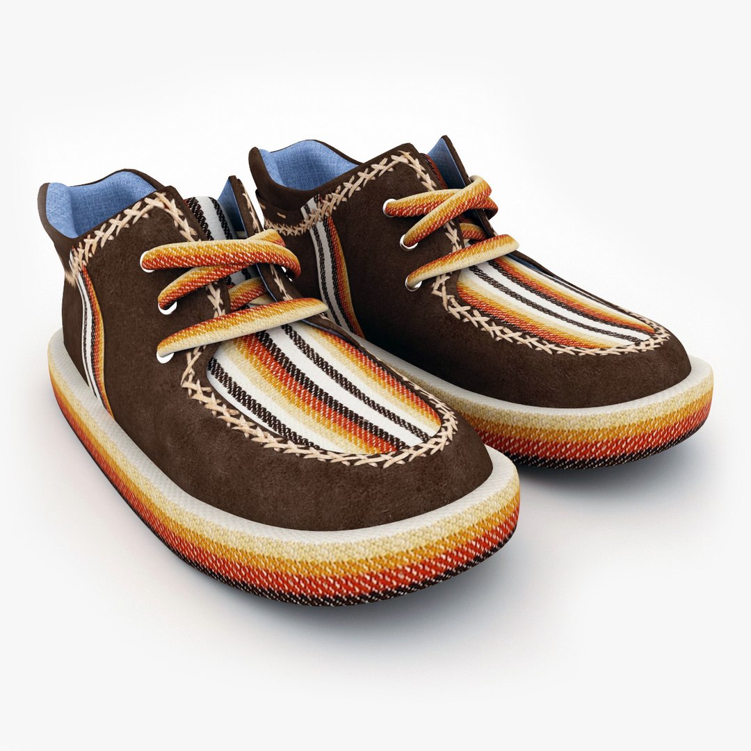 3d model shoes modeled