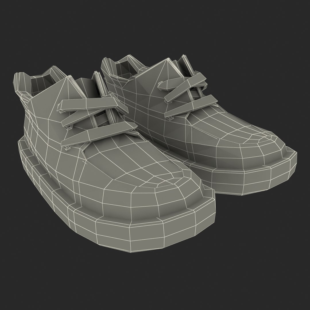 3d model shoes modeled