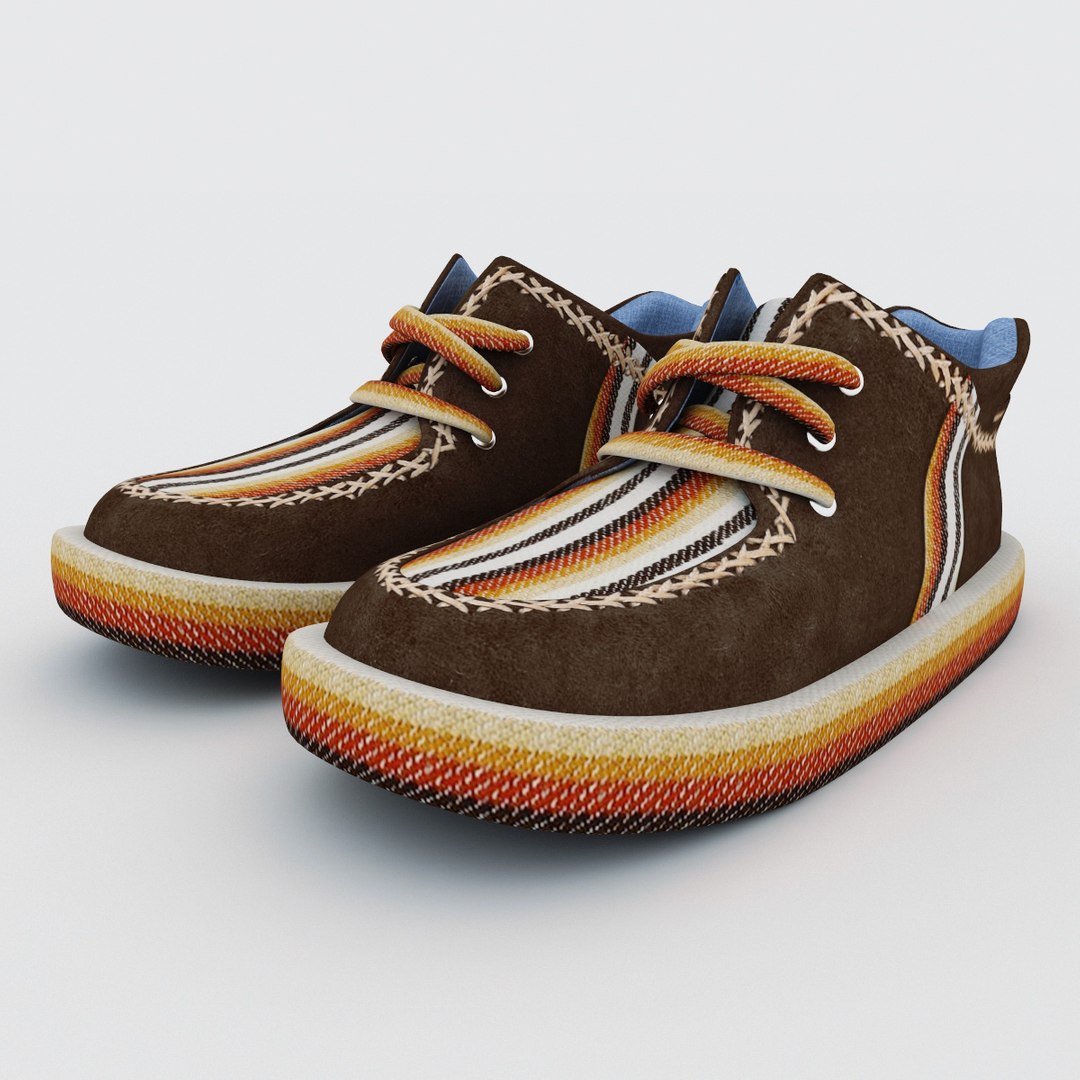 3d Model Shoes Modeled