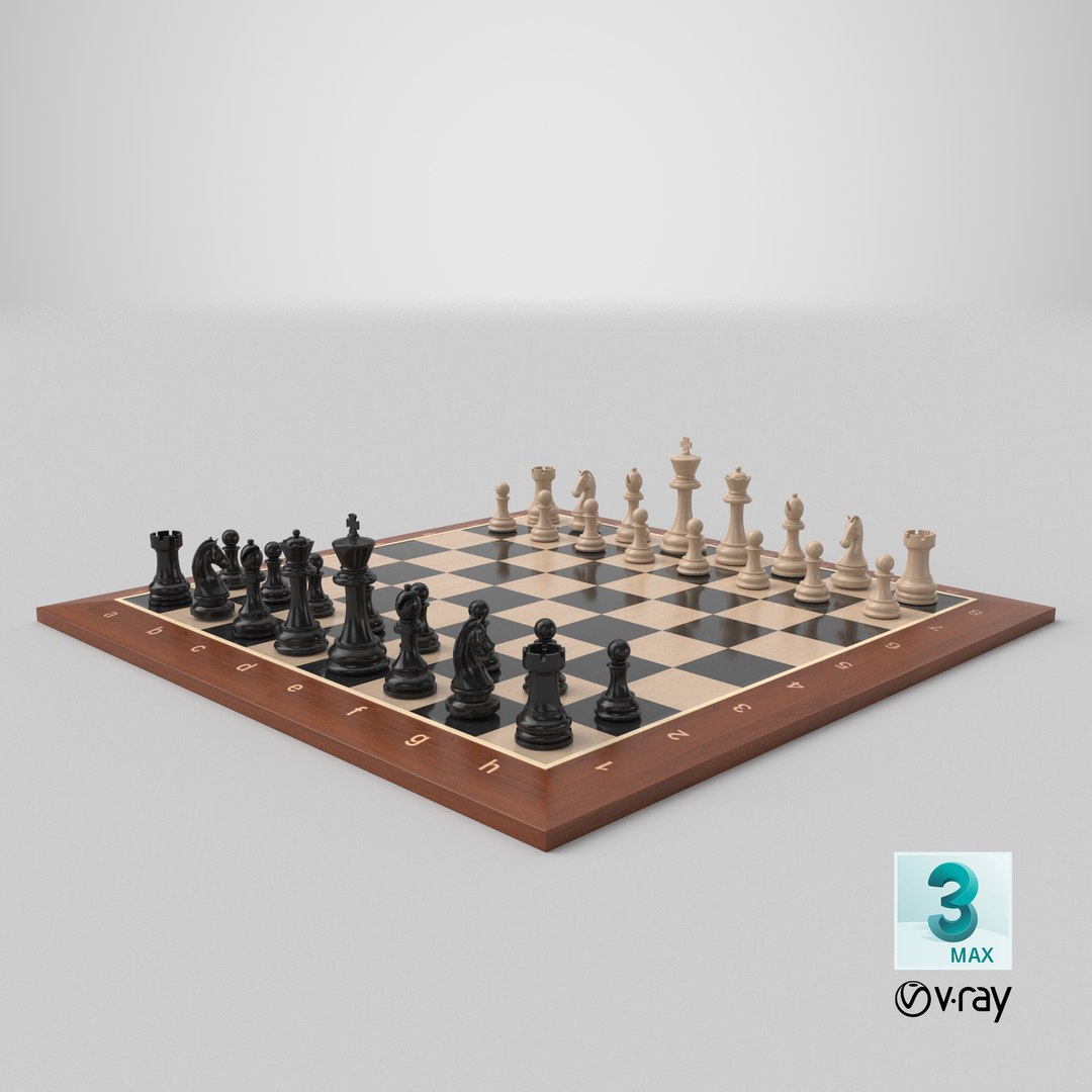 Chess Board 3D - TurboSquid 1794056