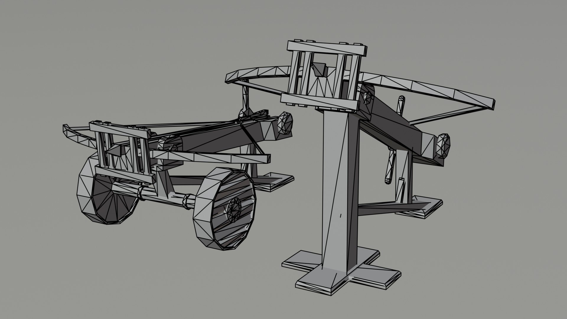 3D Cartoon Siege Engines Asset - TurboSquid 1699163