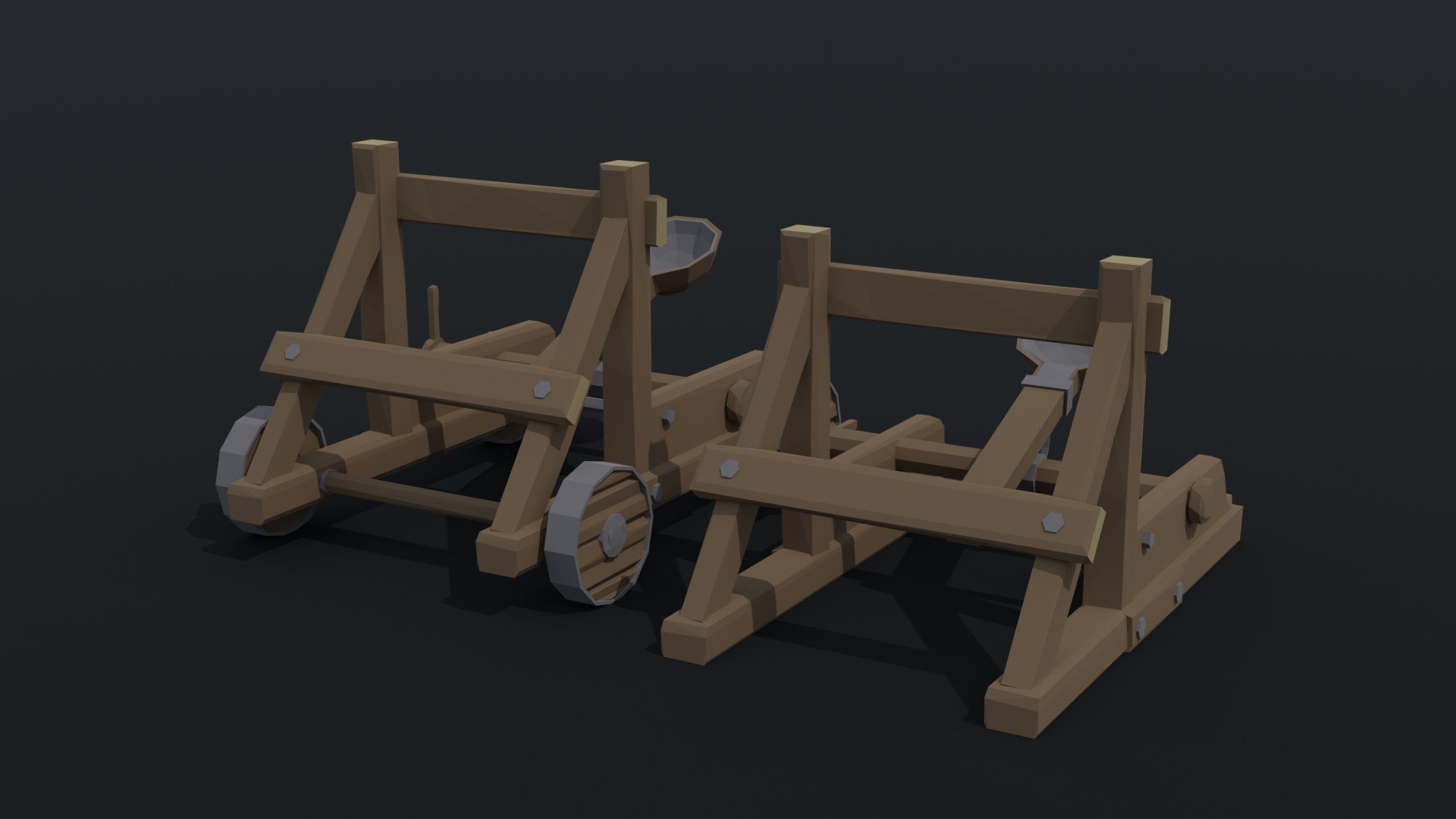 3D Cartoon Siege Engines Asset - TurboSquid 1699163