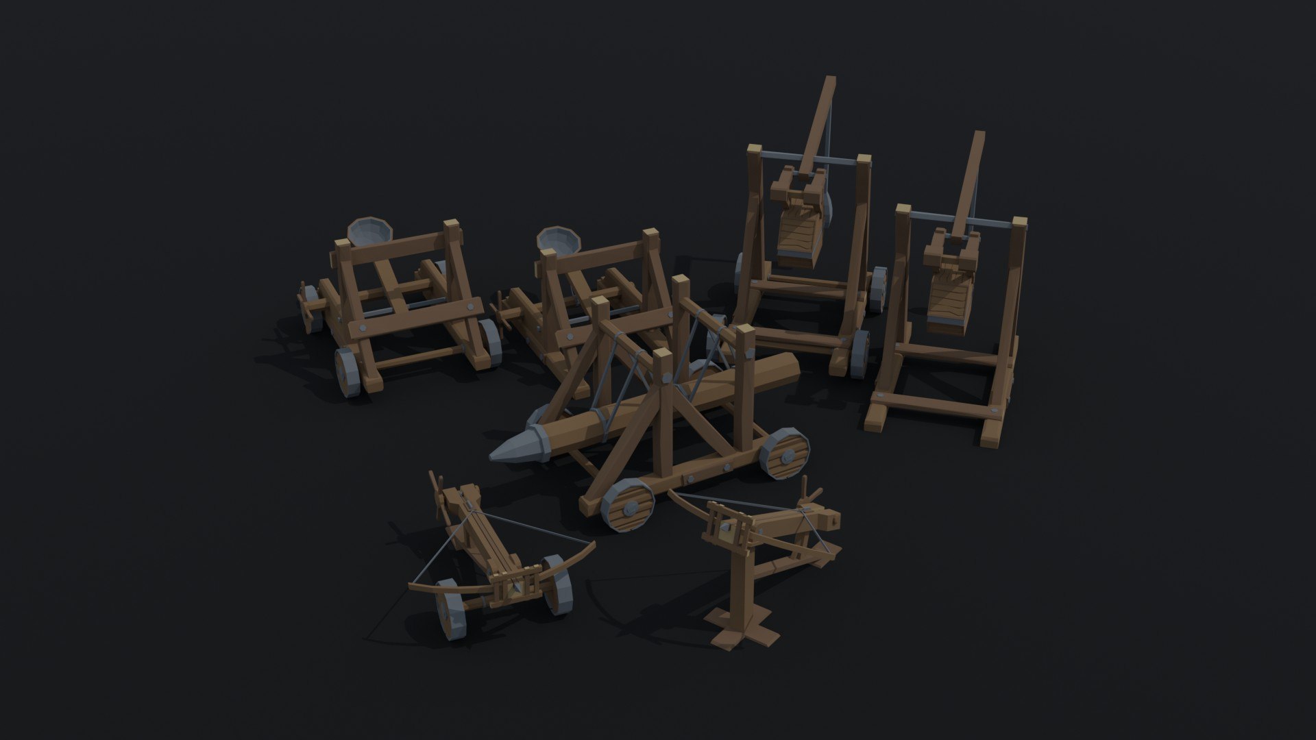 3D cartoon siege engines asset - TurboSquid 1699163