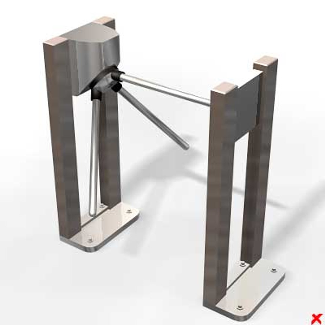 Turnstile Gate 3d Model
