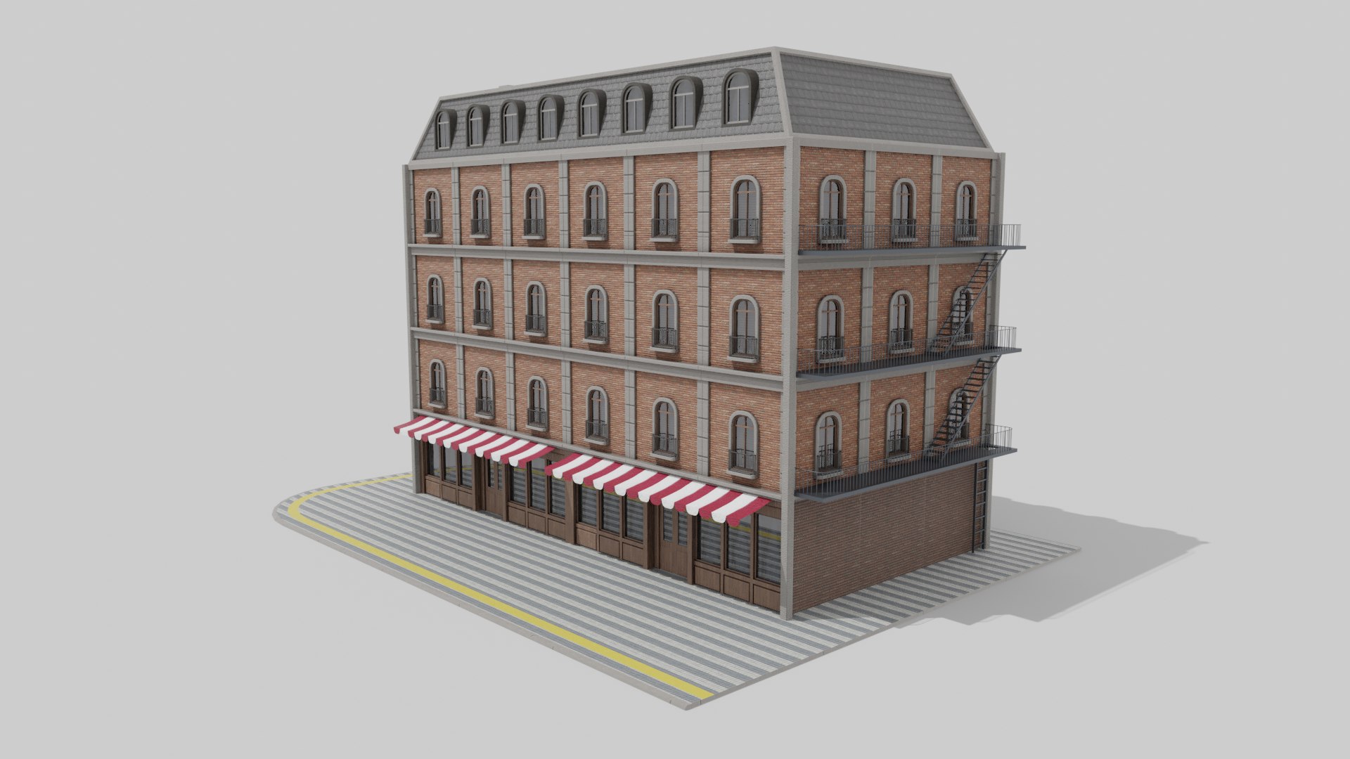 Building Low-poly 3D Model 3D Model - TurboSquid 1868424