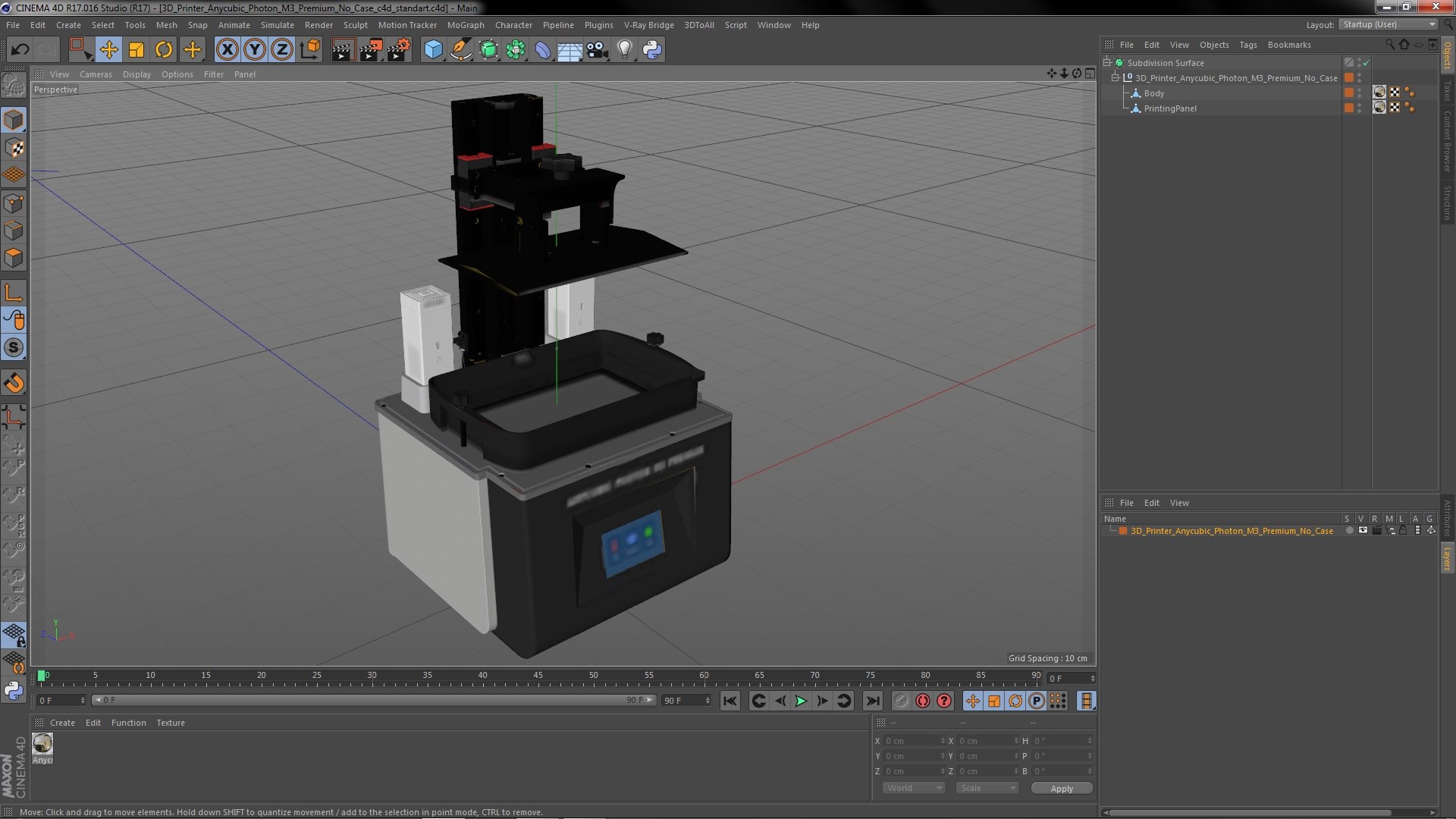 3D 3D Printer Anycubic Photon M3 Premium No Case - TurboSquid 2079588