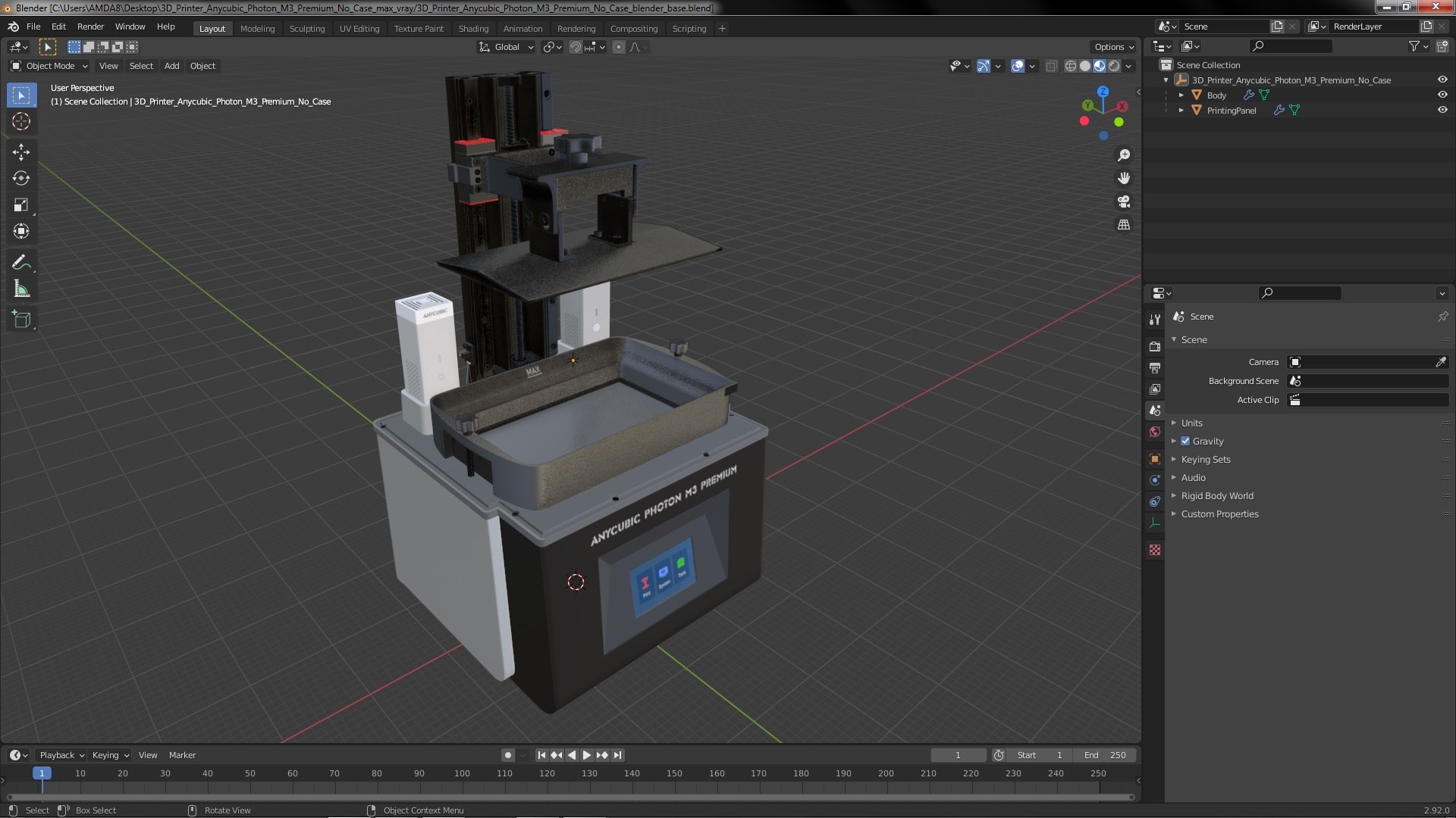 3D 3D Printer Anycubic Photon M3 Premium No Case - TurboSquid 2079588