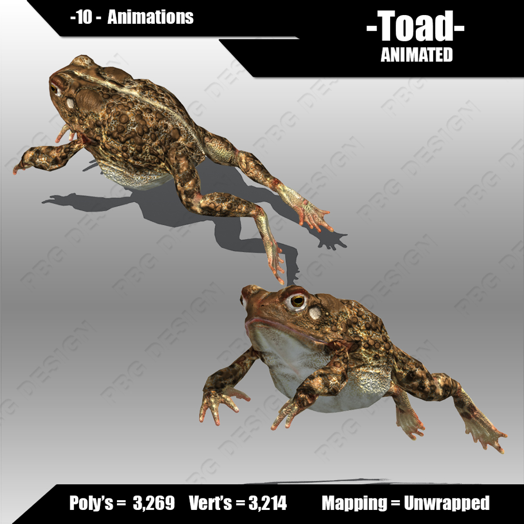 obj toad animations