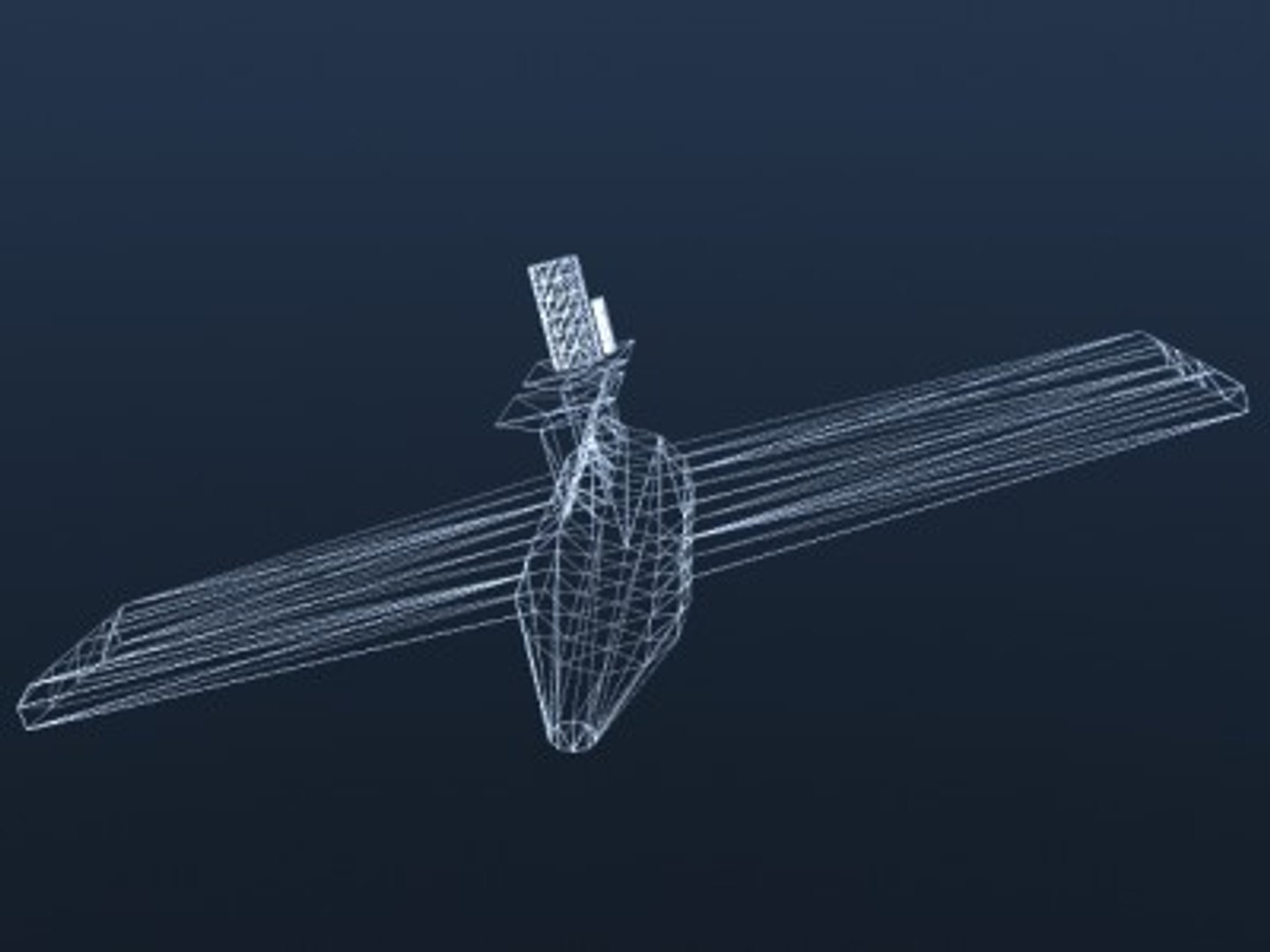 3d Airplane Mars Model