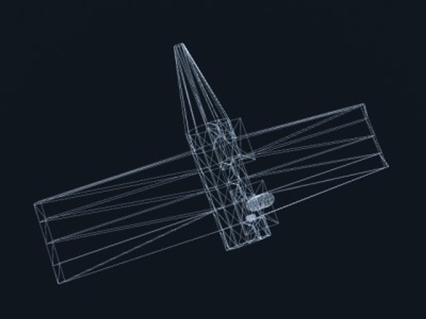 3d Airplane Mars Model