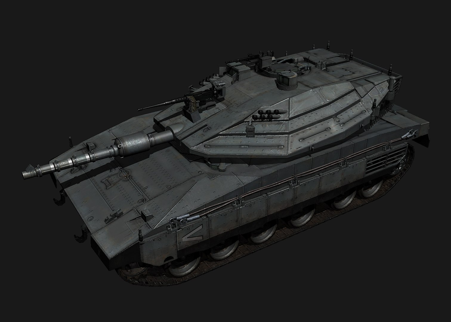 3d Model Merkava Mk Iv Battle Tank