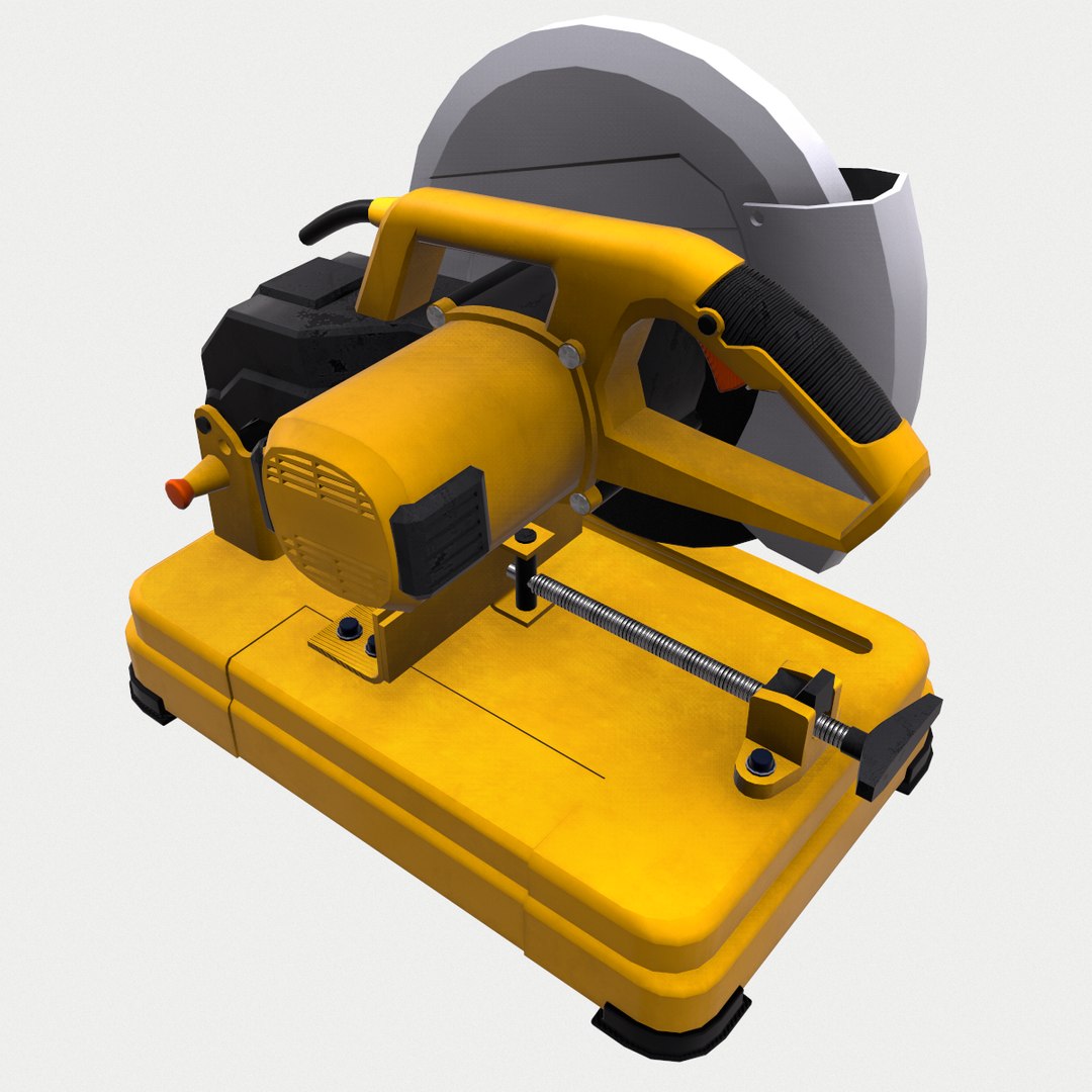 Electric Chop-Saw Machine Low Poly Model - TurboSquid 2391602
