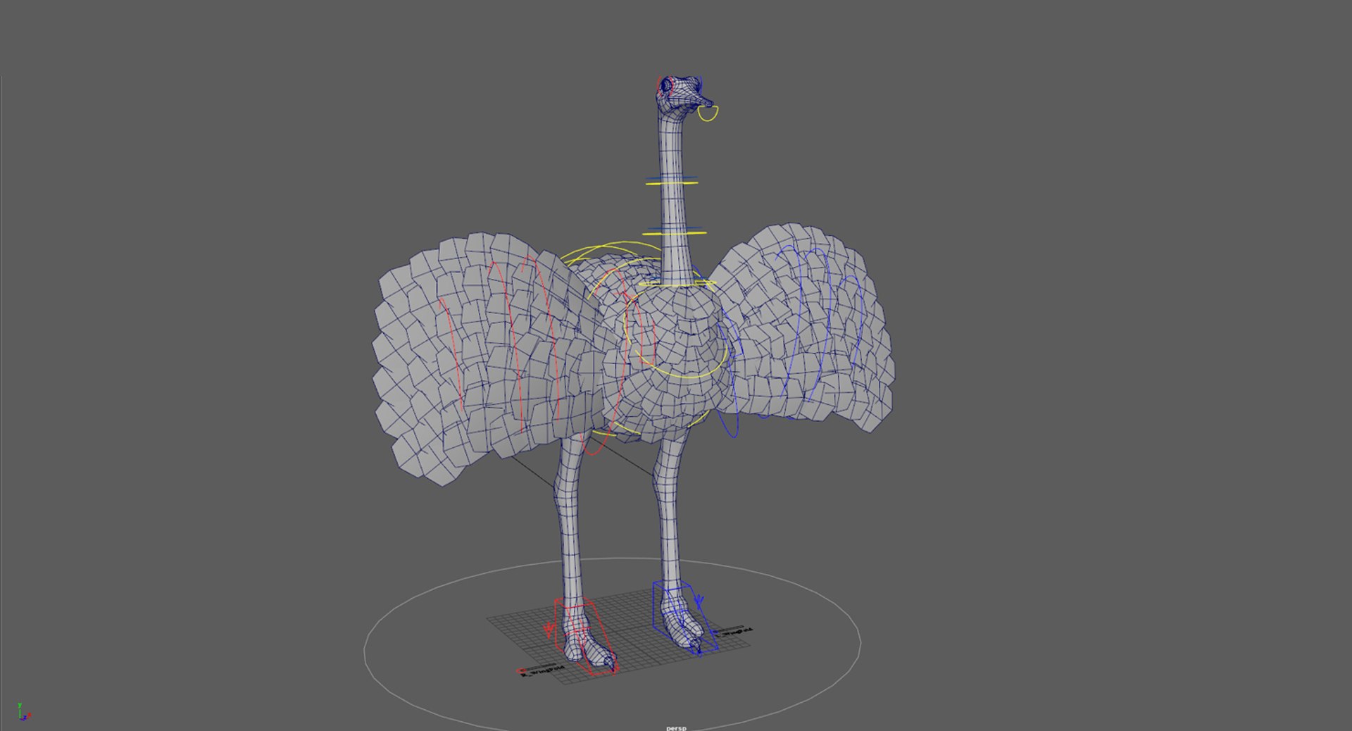 3D ostrich bird nature - TurboSquid 1597146