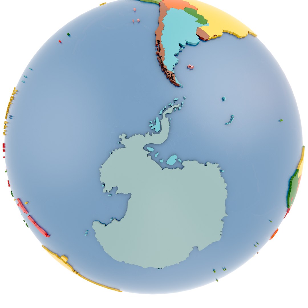 world globe 3d 3ds
