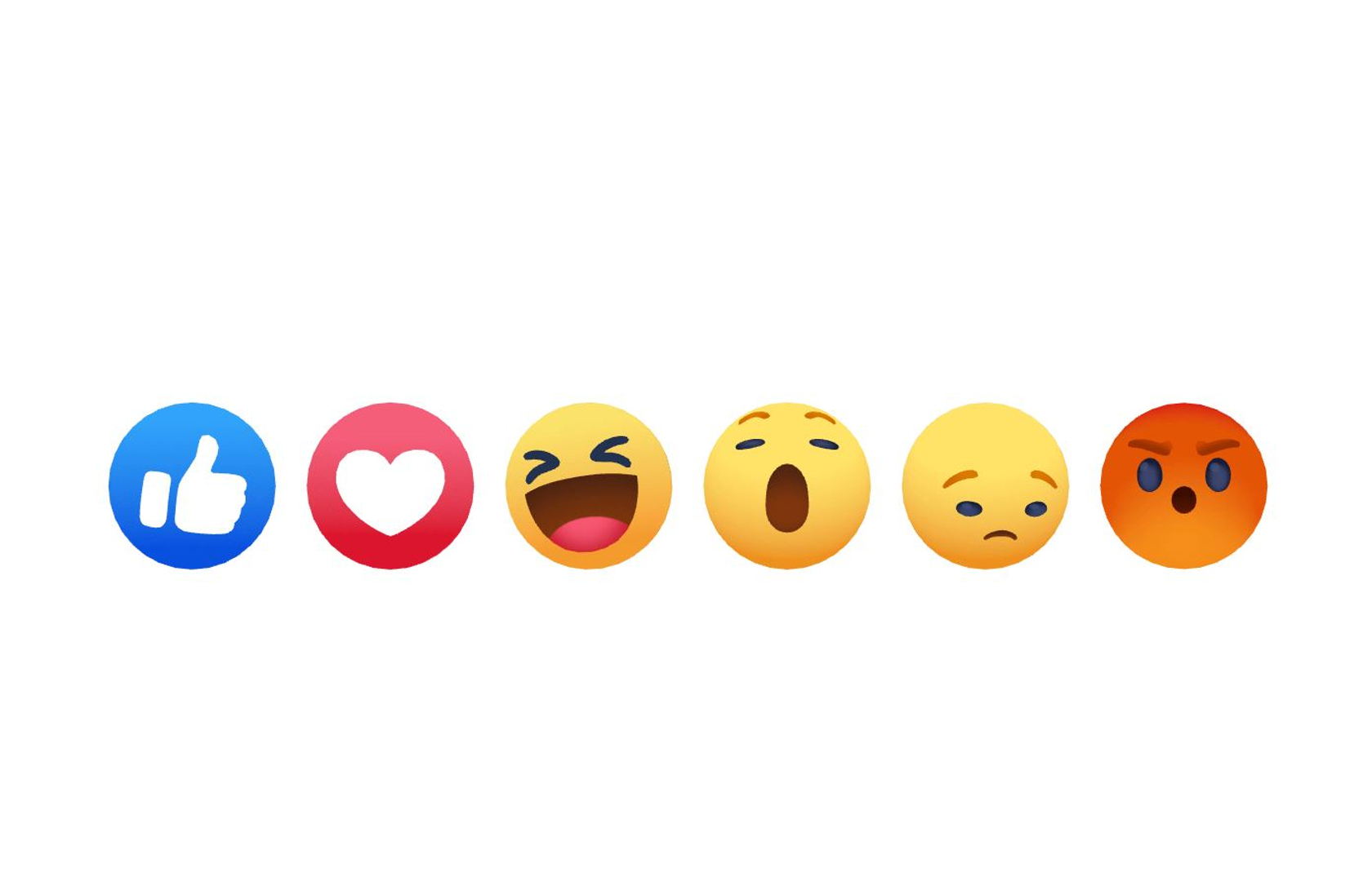 Facebook reaction button pack model - TurboSquid 1418530