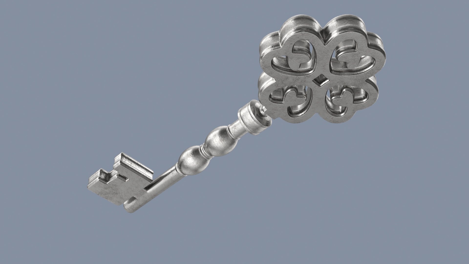 3D Key Silver 16 - TurboSquid 2005899
