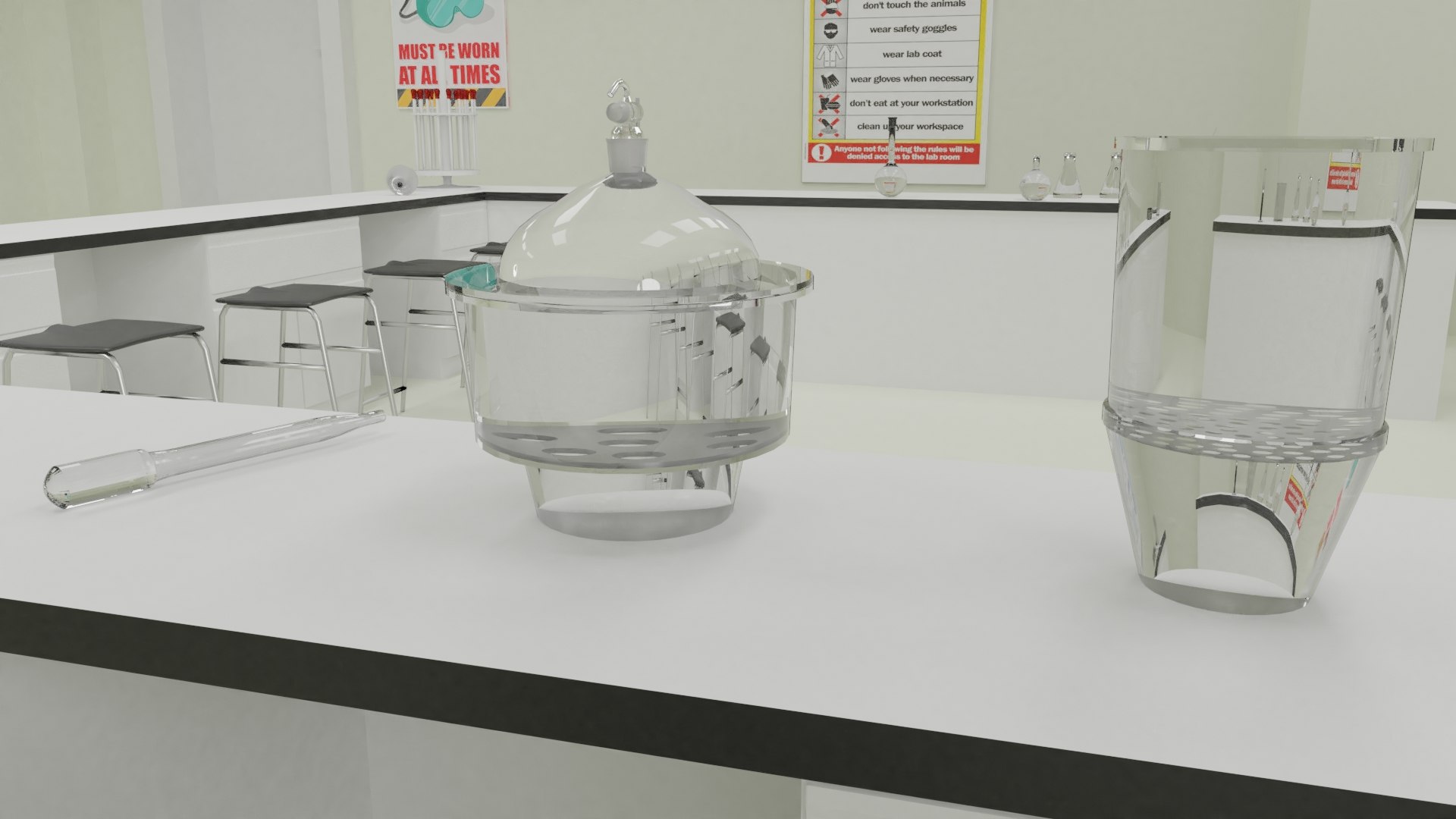 3D Lab Laboratory Equipment - TurboSquid 1569379