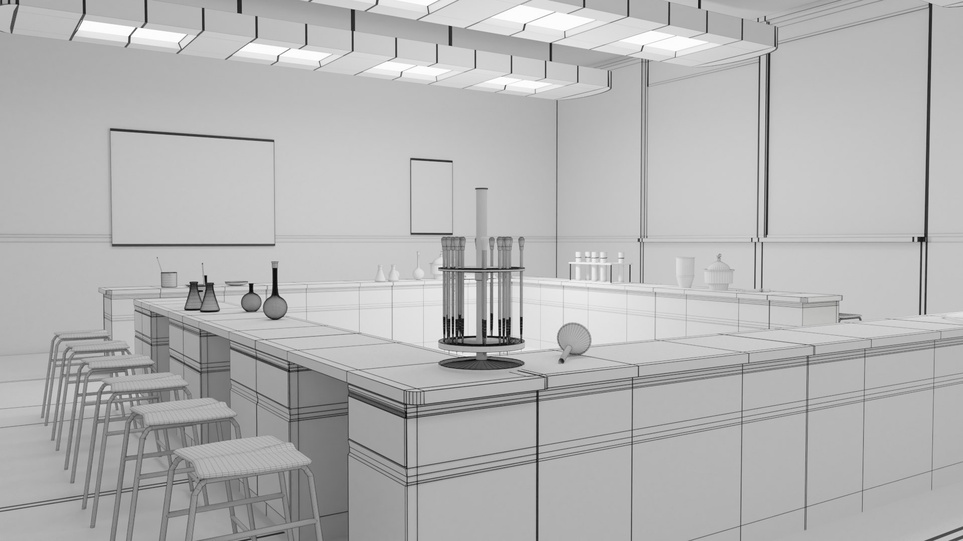 3D Lab Laboratory Equipment - TurboSquid 1569379