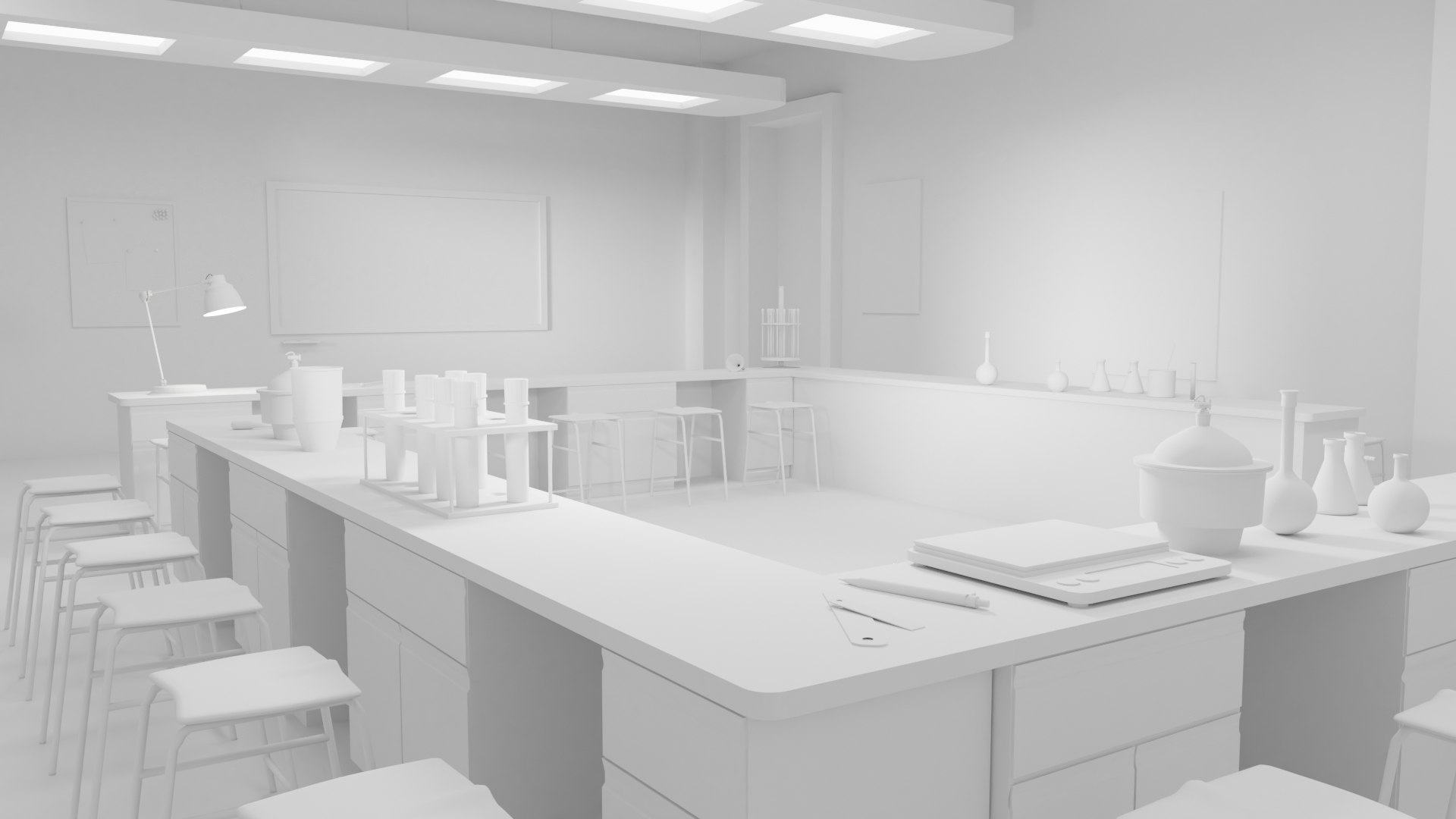 3D Lab Laboratory Equipment - TurboSquid 1569379
