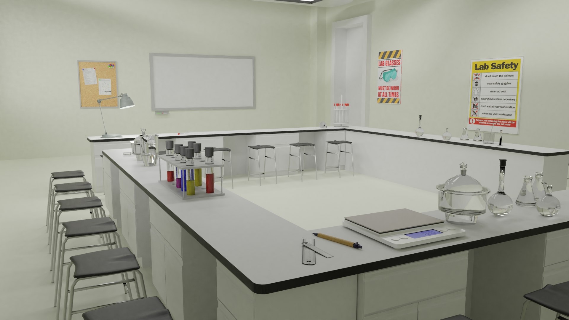 3D Lab Laboratory Equipment - TurboSquid 1569379