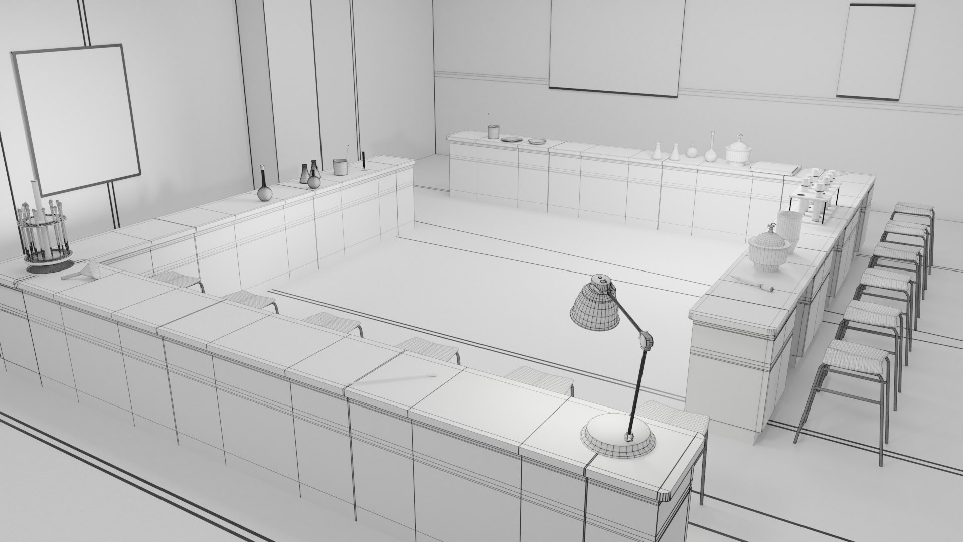 3D Lab Laboratory Equipment - TurboSquid 1569379