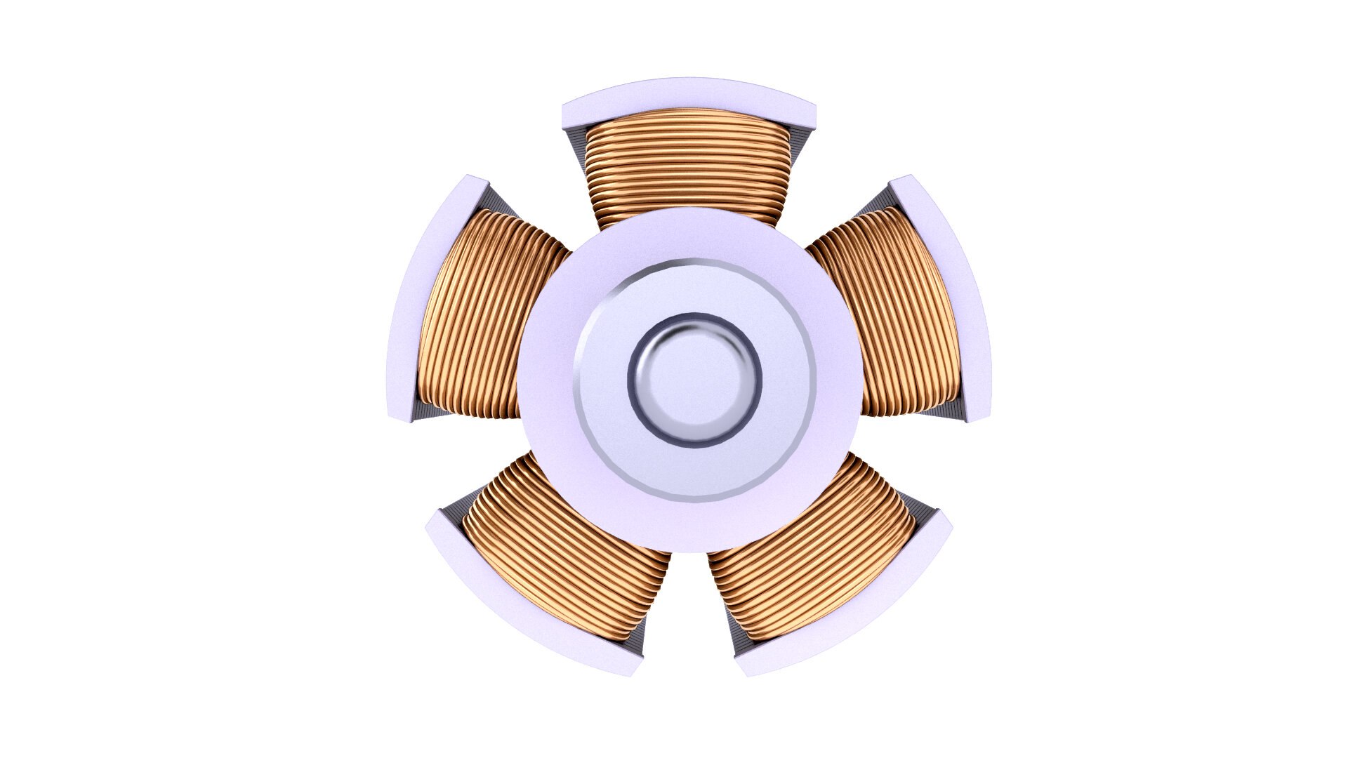 5 Pole Electric Motor Rotor 59 3D Model - TurboSquid 2257507