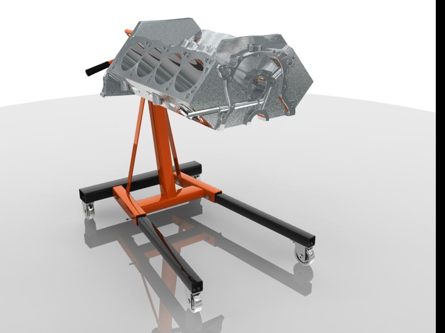 engine stand hd 3d model