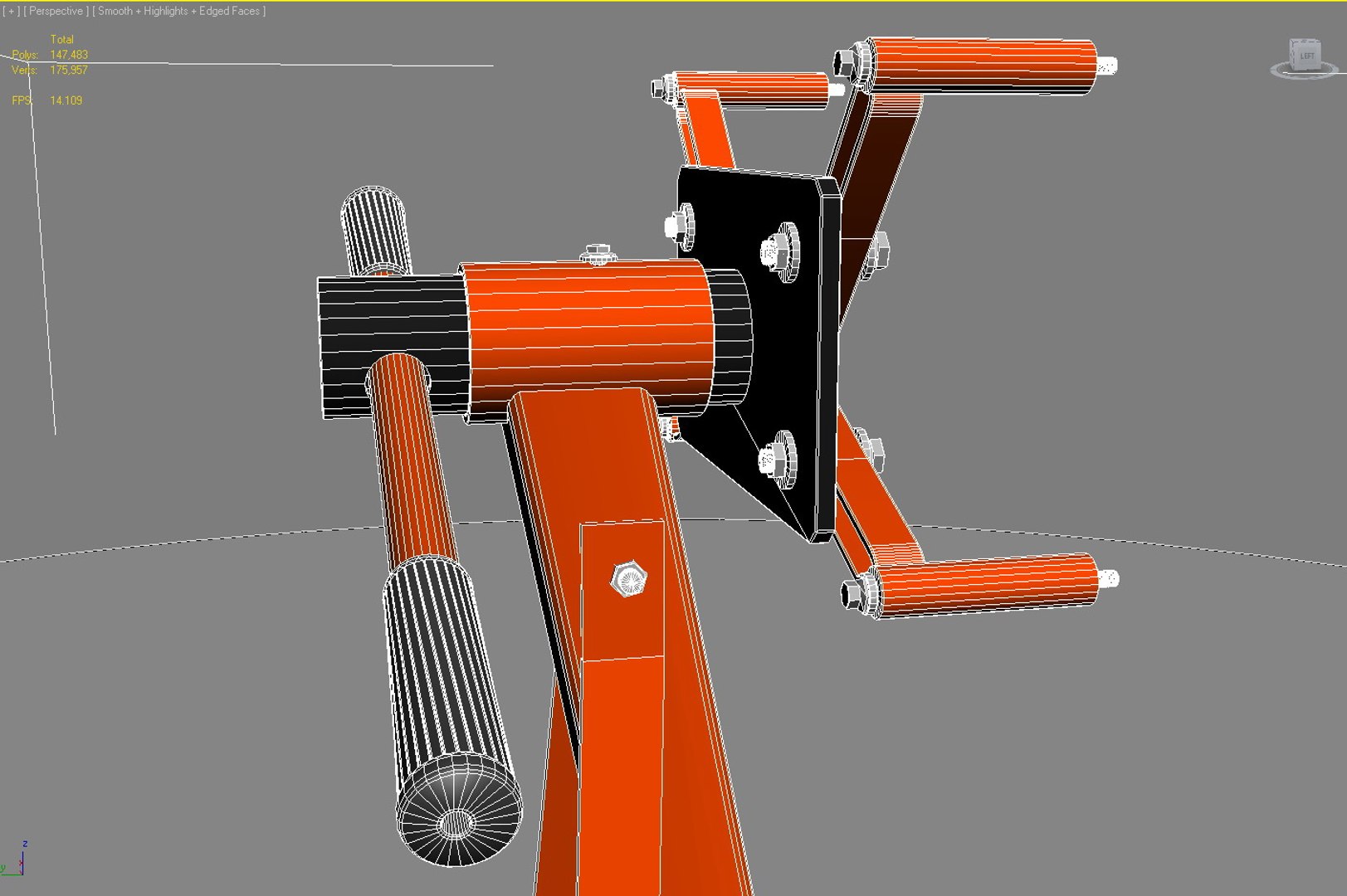 engine stand hd 3d model
