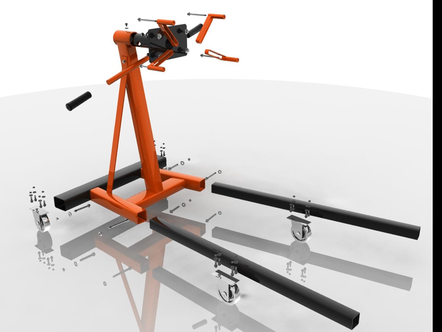 engine stand hd 3d model