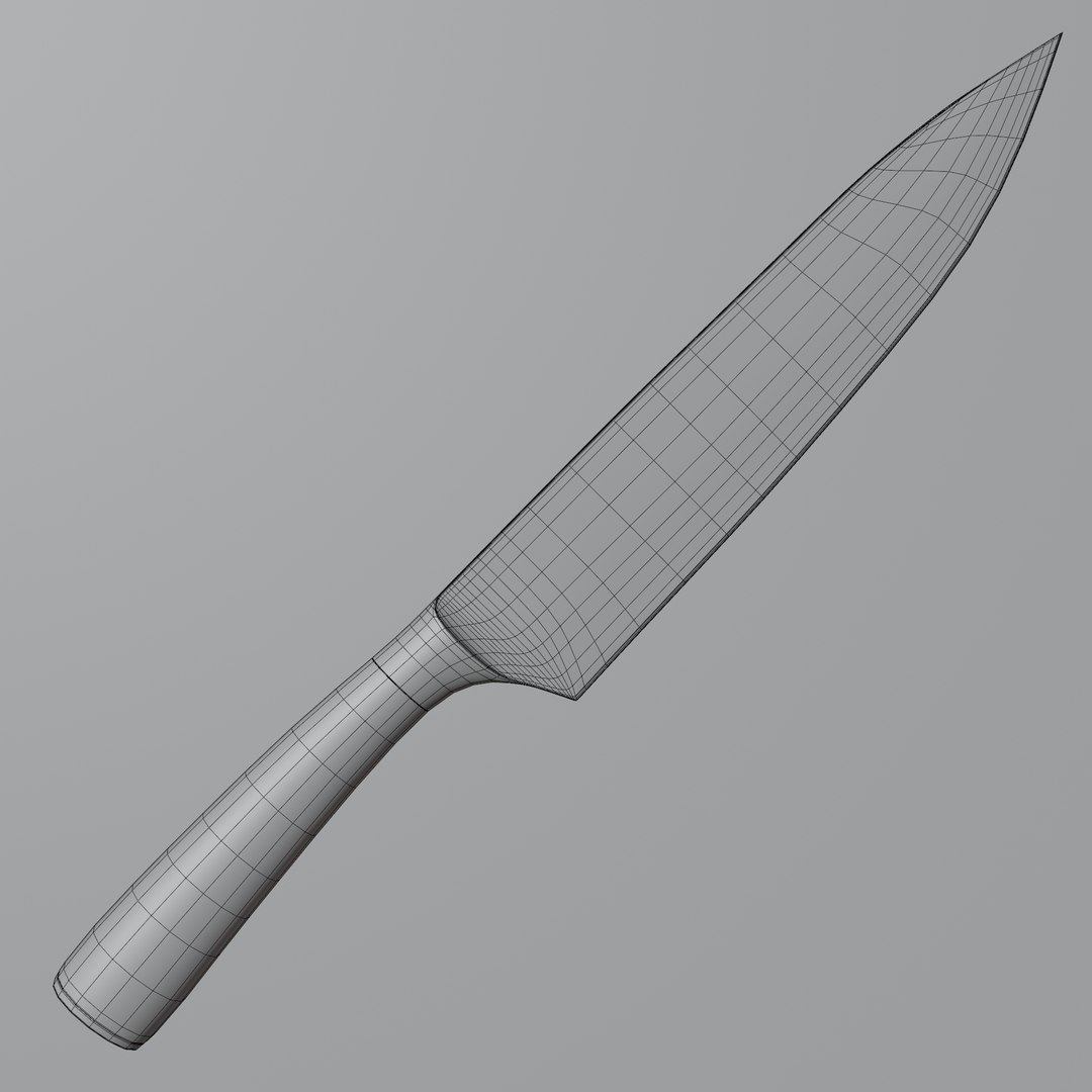3D Model Japanese Kitchen Knife - TurboSquid 2255411