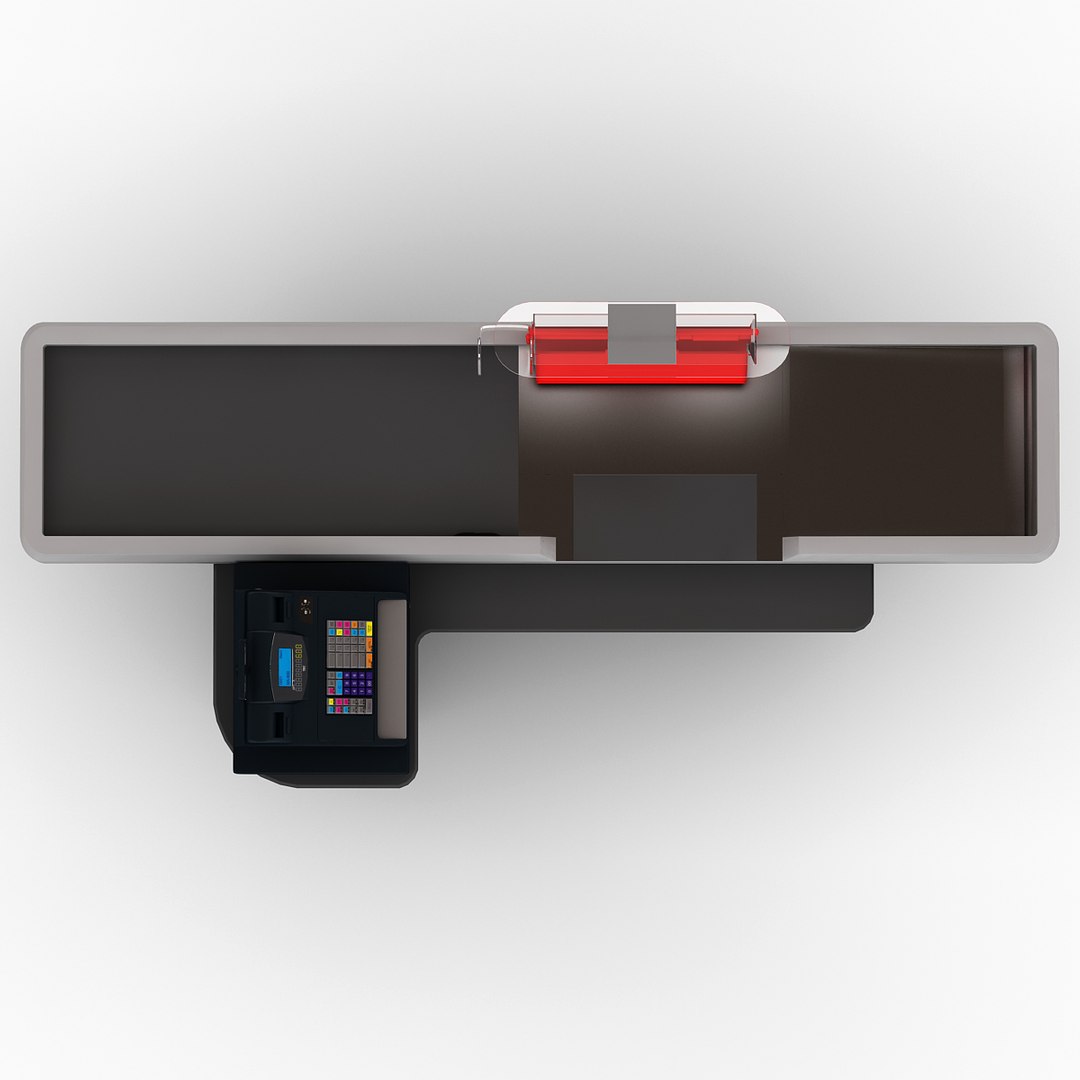 3d Model Cash Counter 2